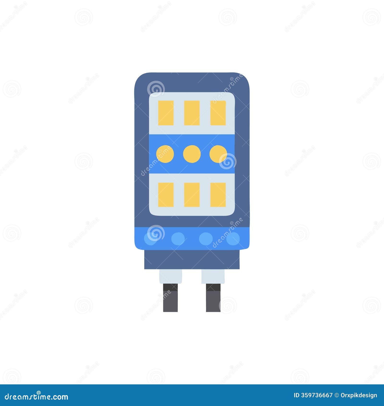 Compact LED Flash Module for Easy Installation Stock Illustration ...