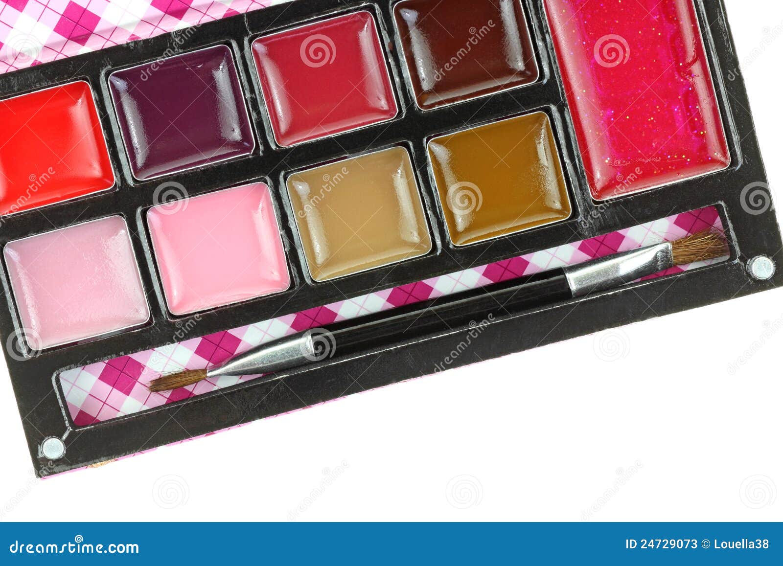 Compact Lip Gloss Set Angle Stock Image - Image of perfect, colors ...