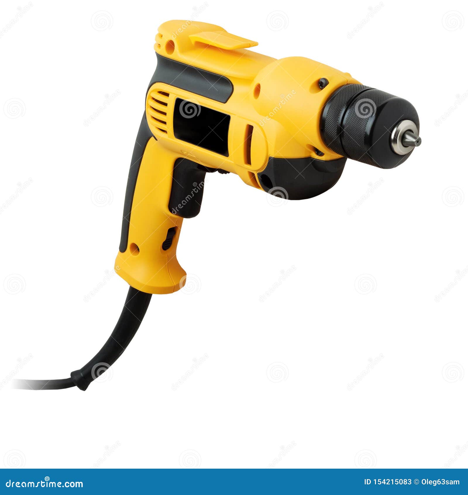 Compact modern drill stock image. Image of chuck, equipment - 154215083