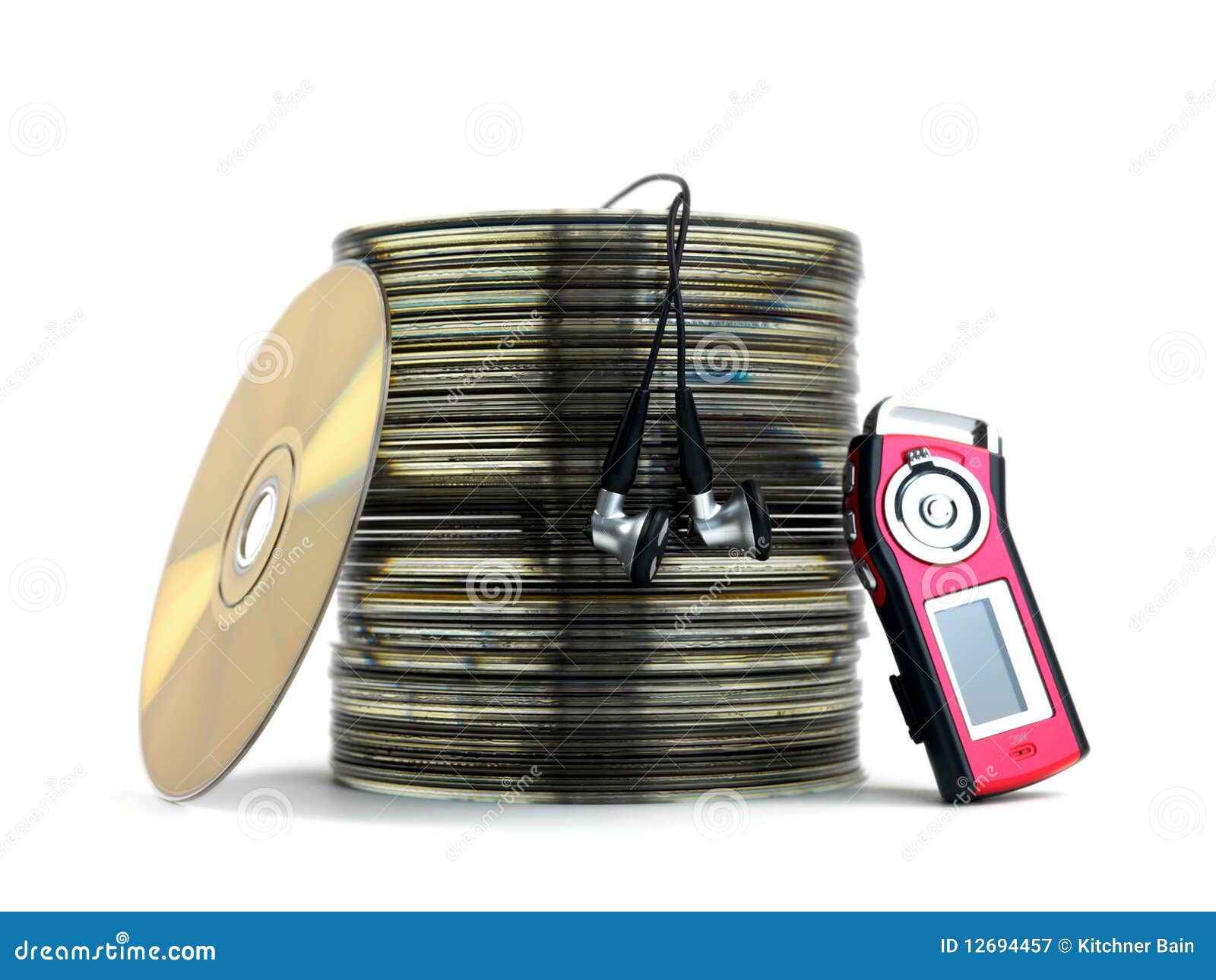 Compact Music stock image. Image of technical, group - 12694457