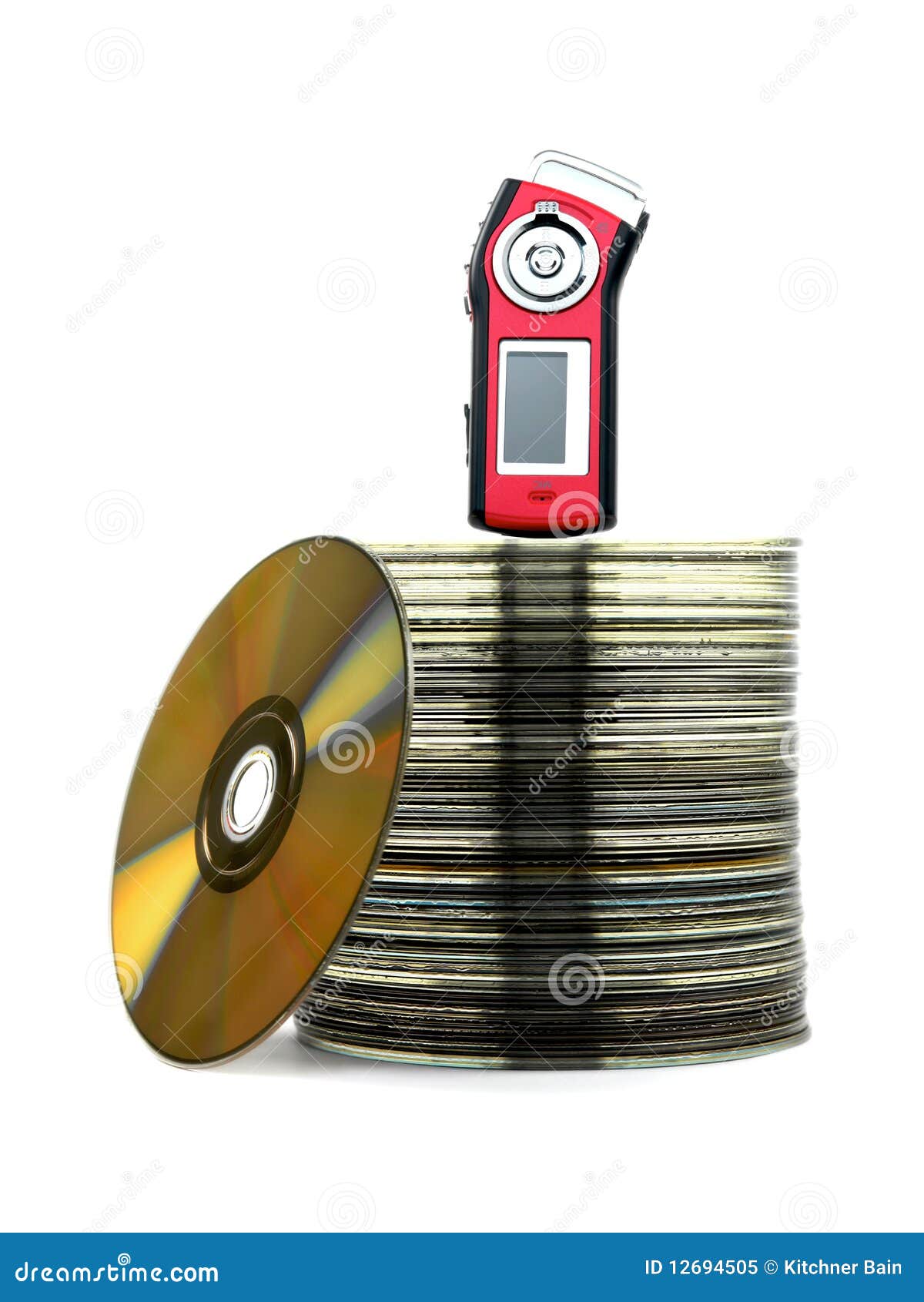 Compact Music stock image. Image of heap, information - 12694505