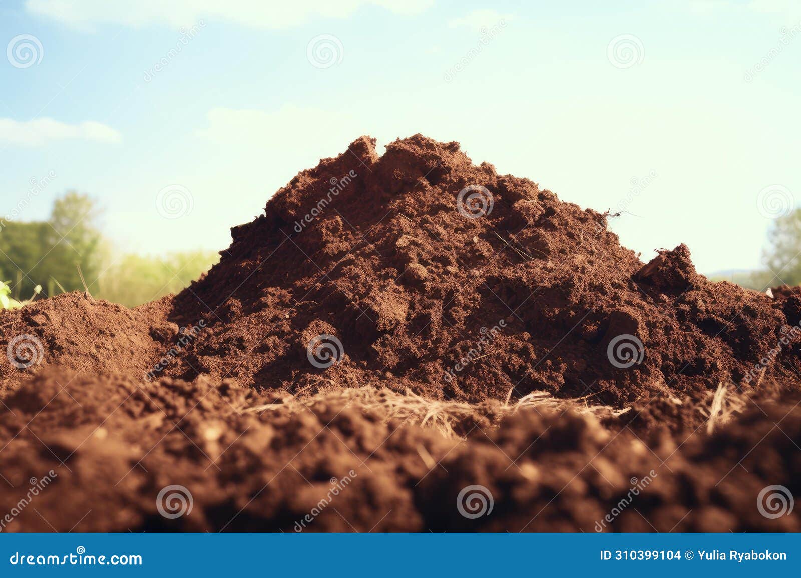 Compact Pile Soil Ground. Generate Ai Stock Photo - Image of ground ...