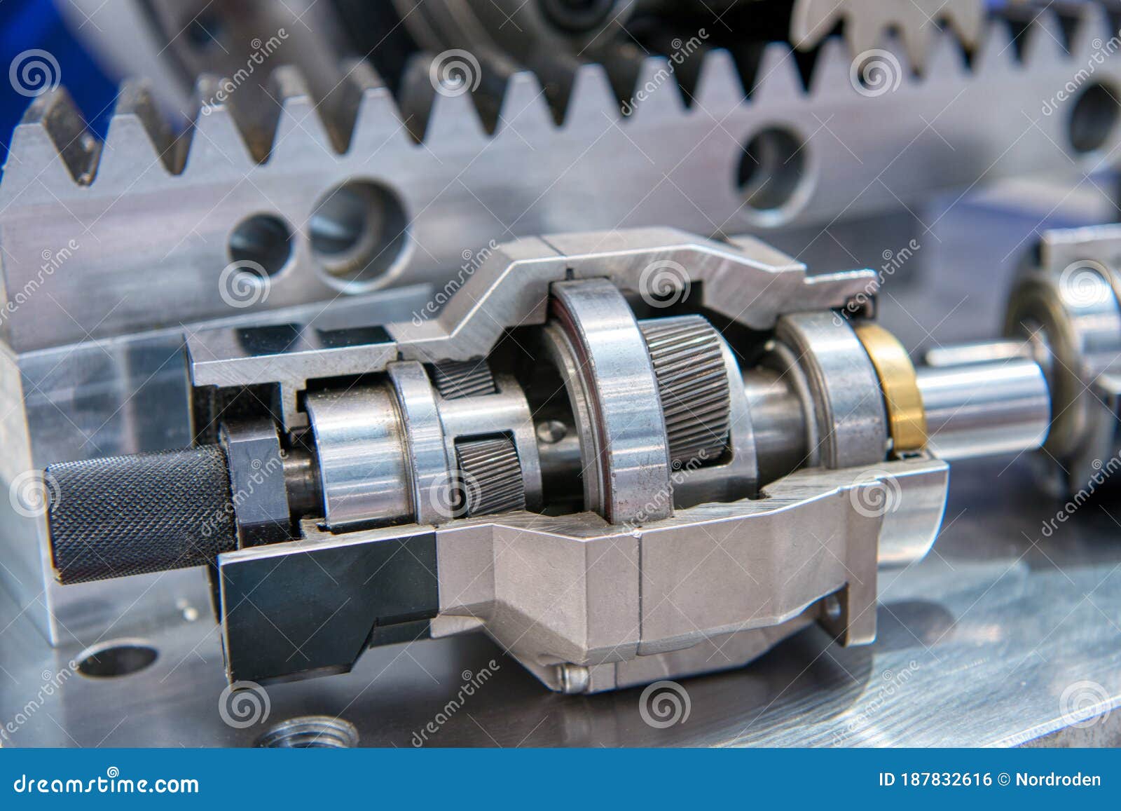 Compact planetary gearbox. stock photo. Image of device - 187832616