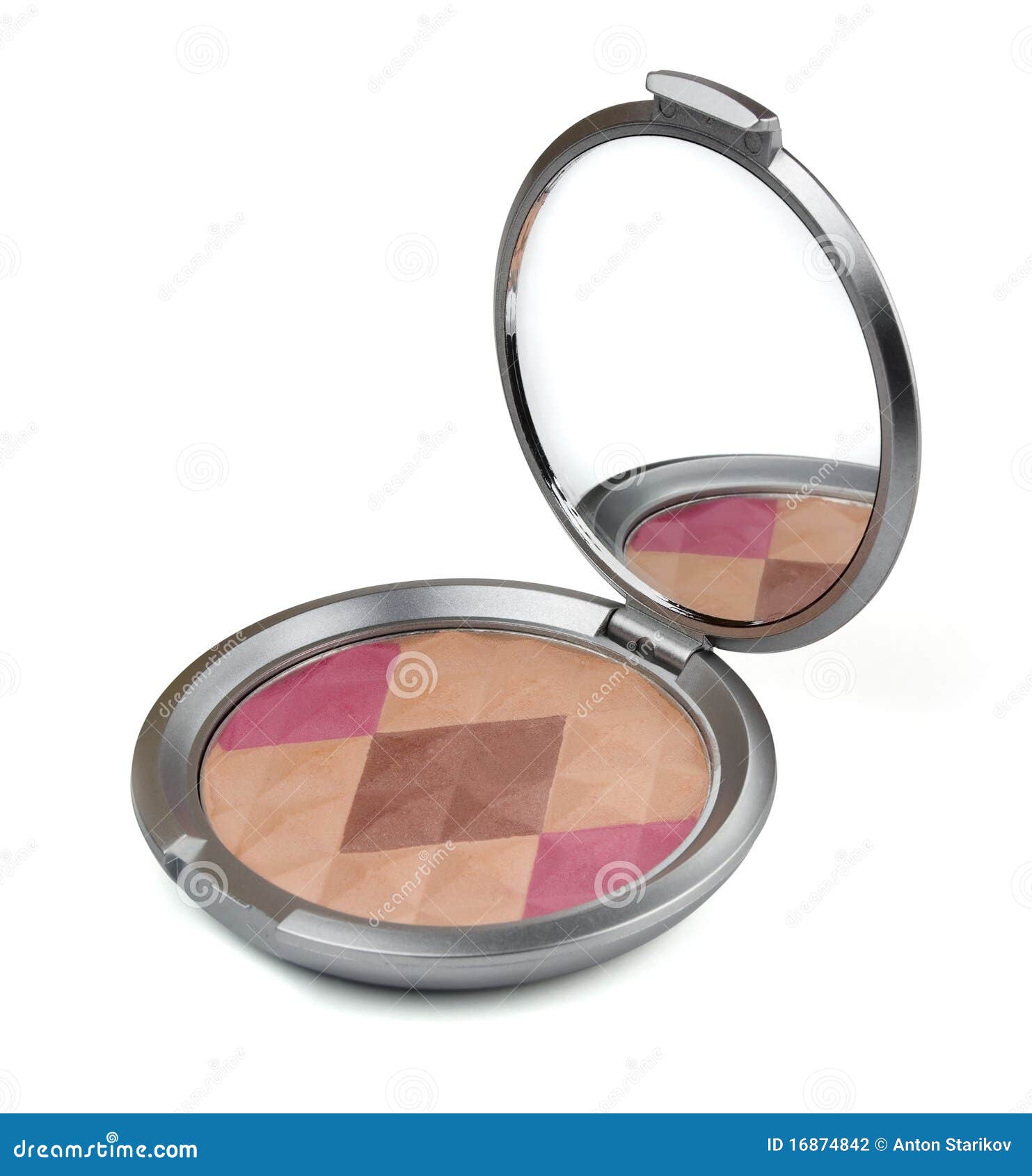 Compact powder stock photo. Image of eyeshadow, beautiful - 16874842