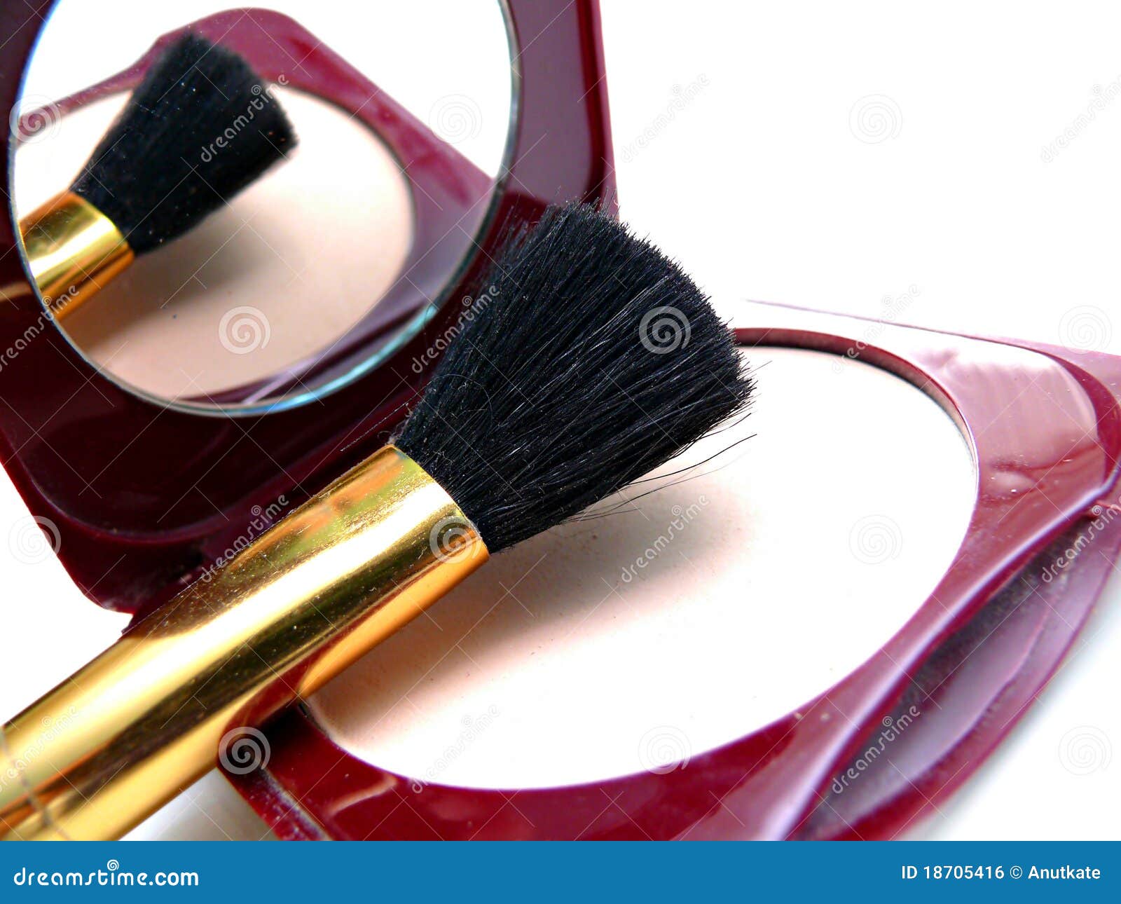 Compact powder box stock photo. Image of women, makeup - 18705416