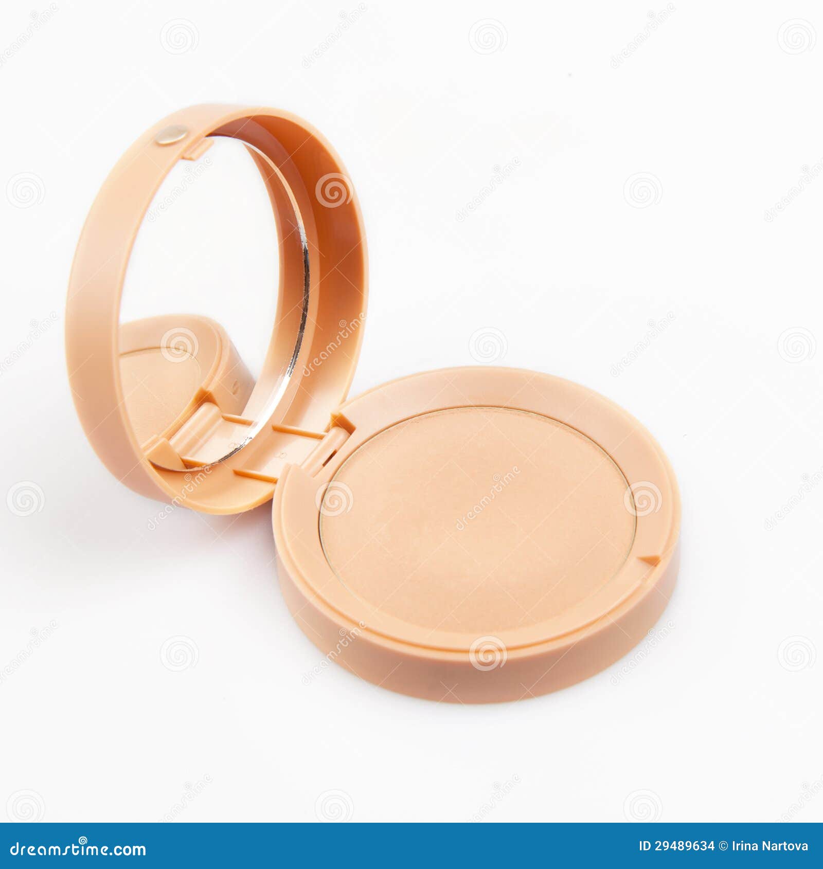 Compact powder on white stock photo. Image of accessory - 29489634