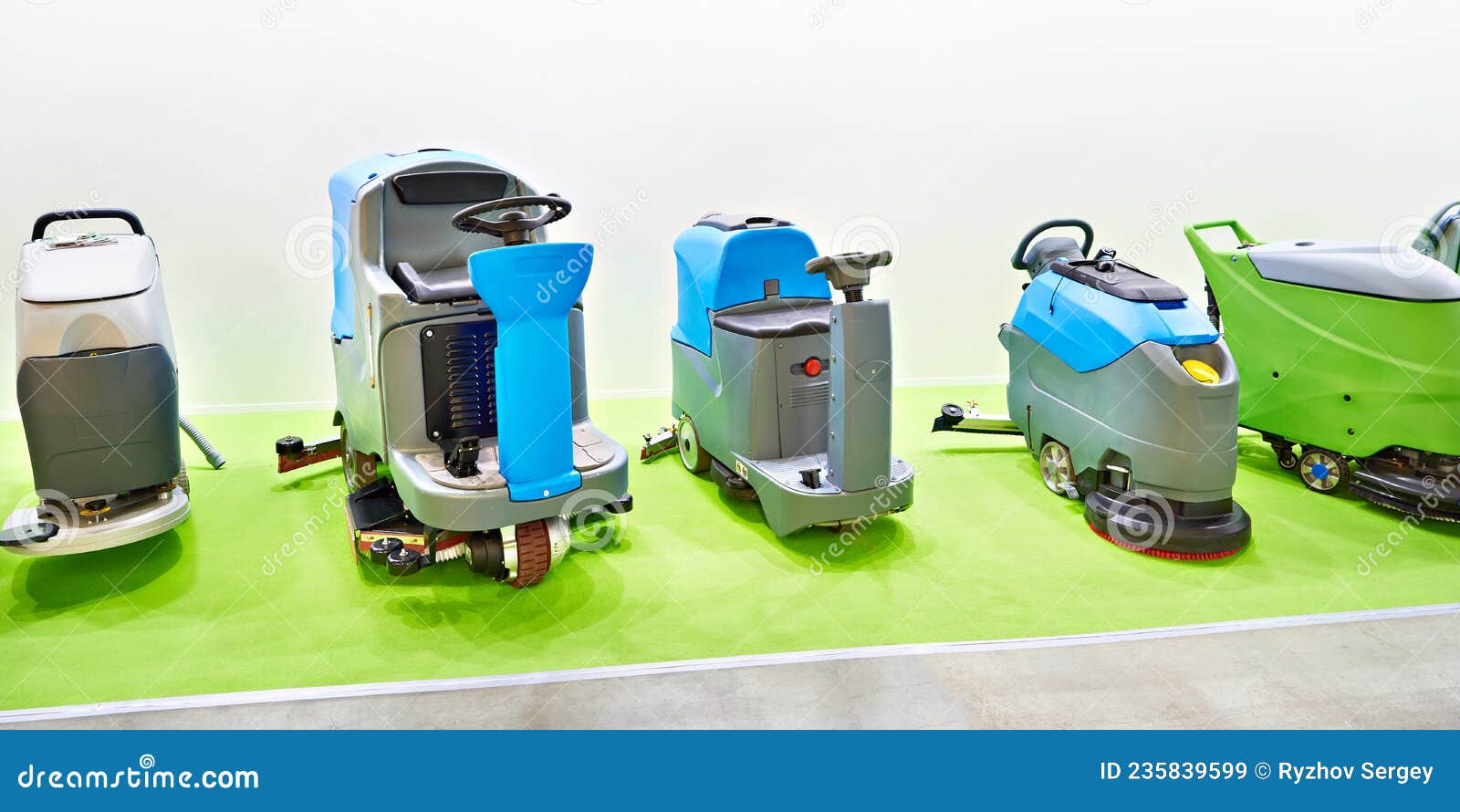 Compact Scrubber Drier Machines Stock Image - Image of floor ...