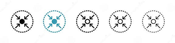 Compact Size Icon Vector Set on White Background Stock Vector ...