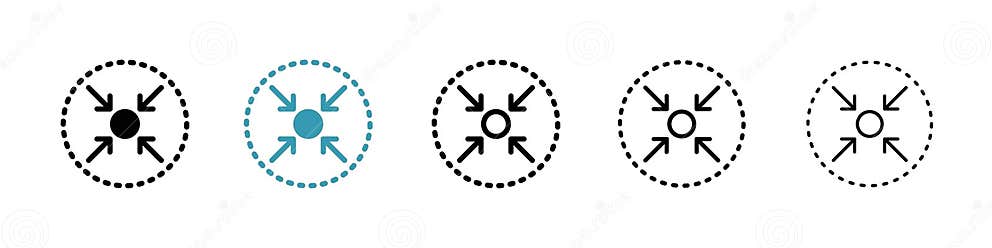 Compact Size Icon Vector Set on White Background Stock Vector ...