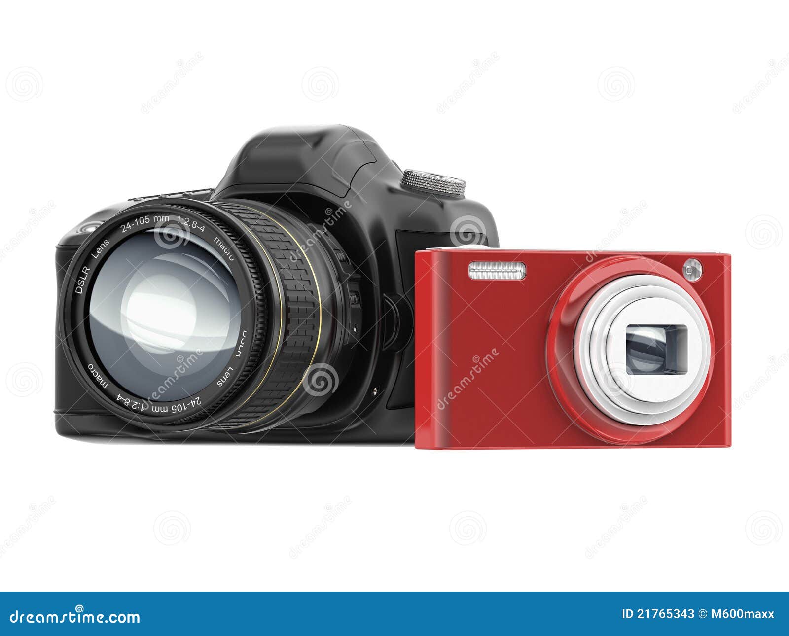 Compact and SLR camera stock illustration. Illustration of compact ...