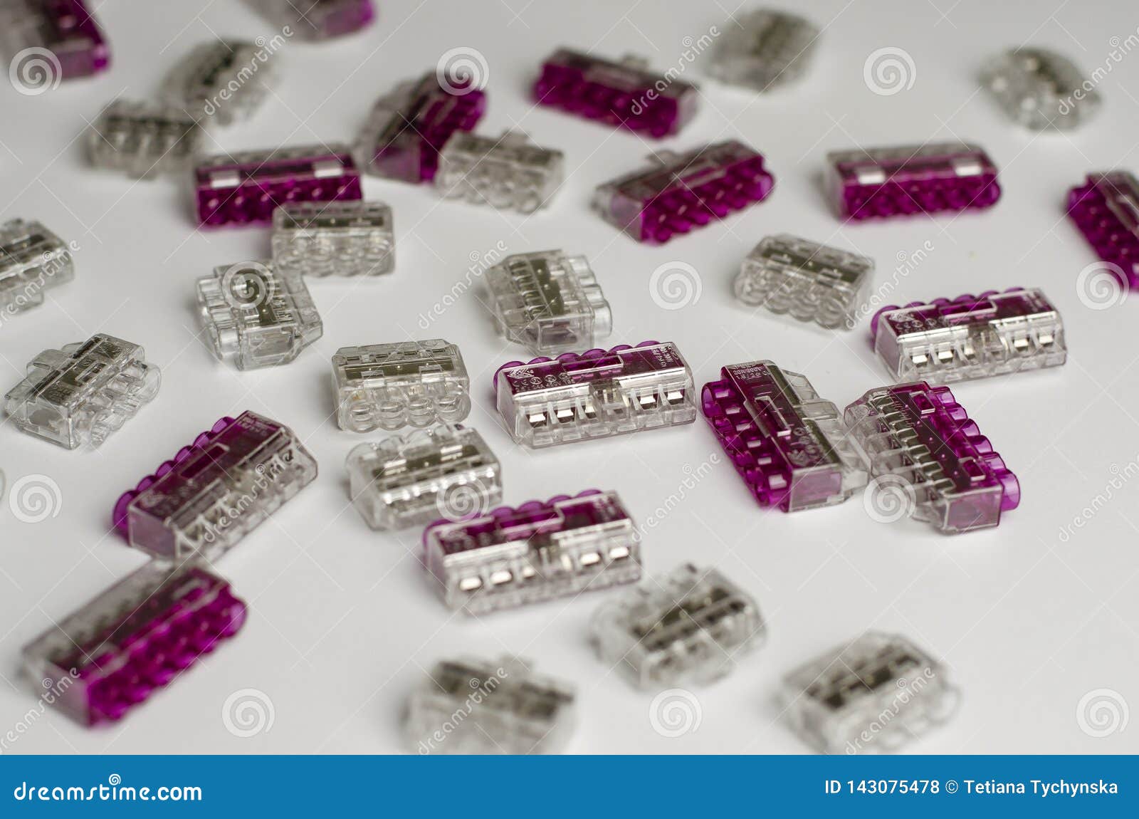 Compact Splicing Connector for Electric Wires Stock Photo - Image of ...