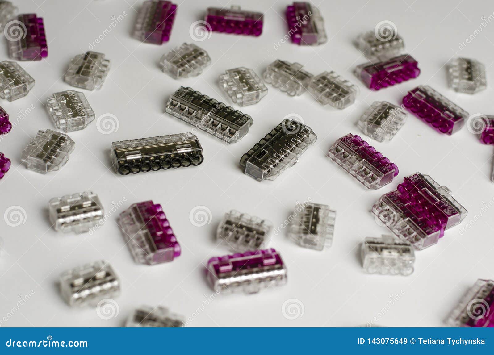 Compact Splicing Connector for Electric Wires Stock Image - Image of ...