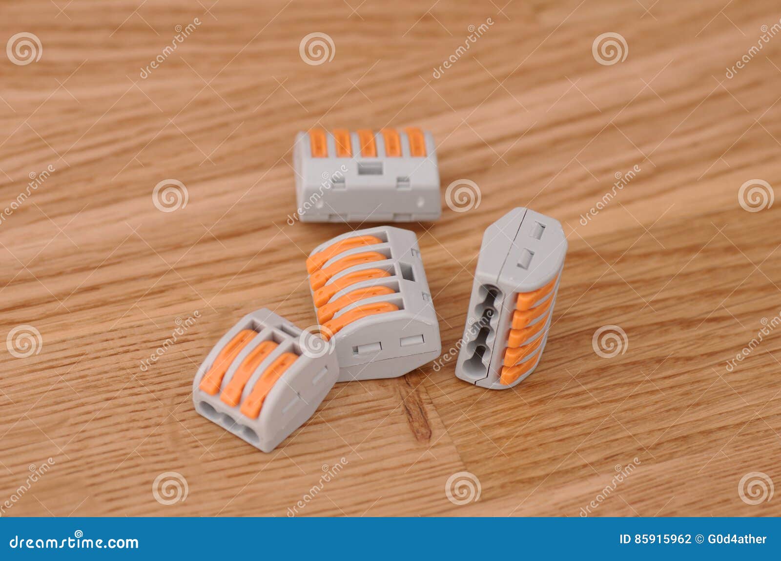 Compact Splicing Connectors Stock Photo - Image of material ...