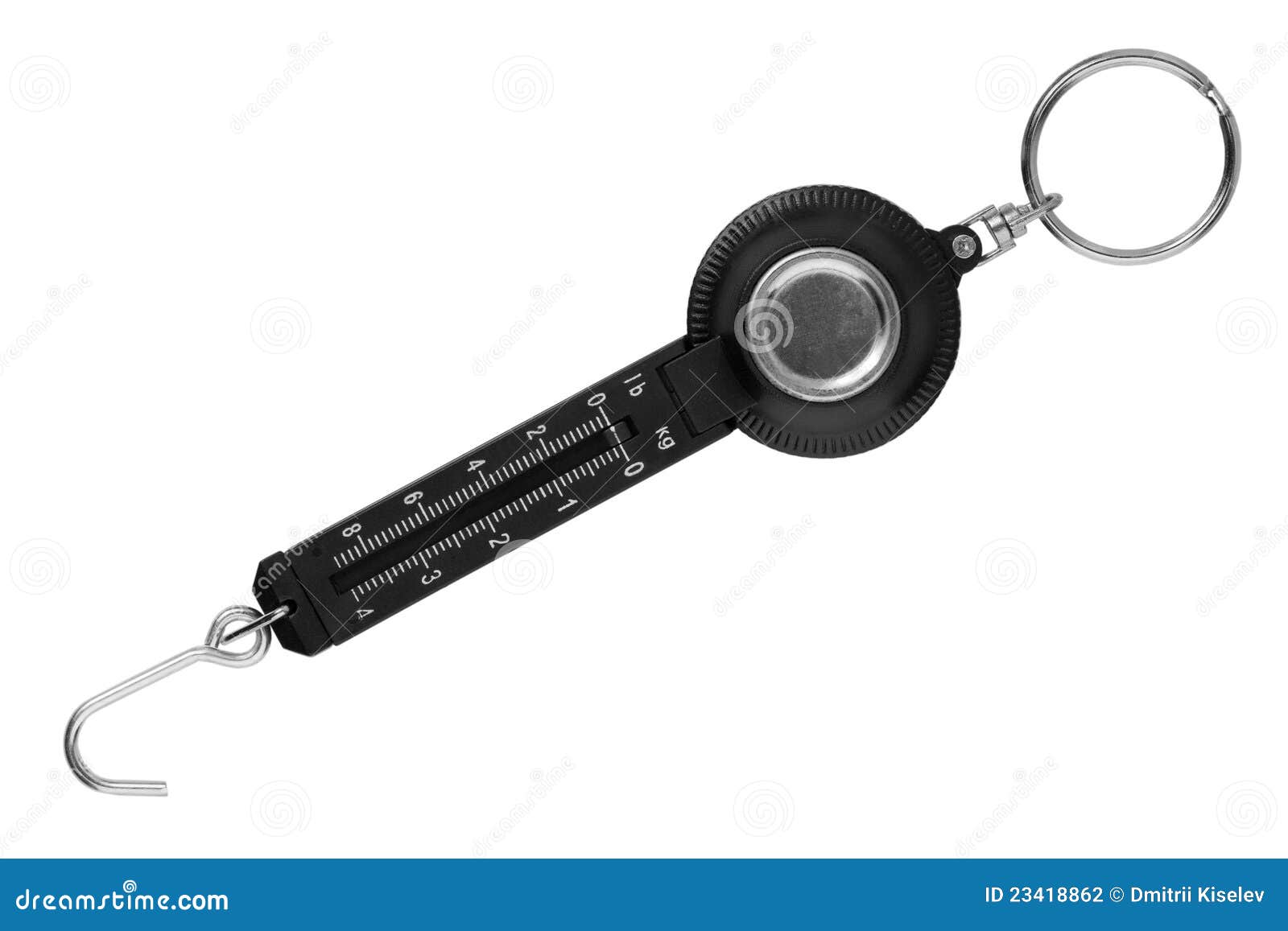 Compact Spring Balance with a Hook Stock Photo - Image of object, color ...