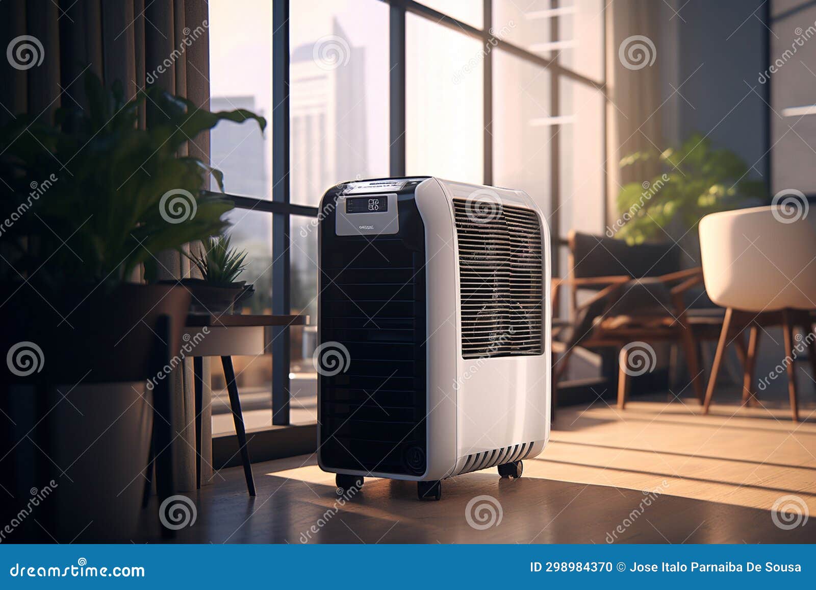 Compact and Stylish Personal Air Conditioners for Stock Photo - Image ...