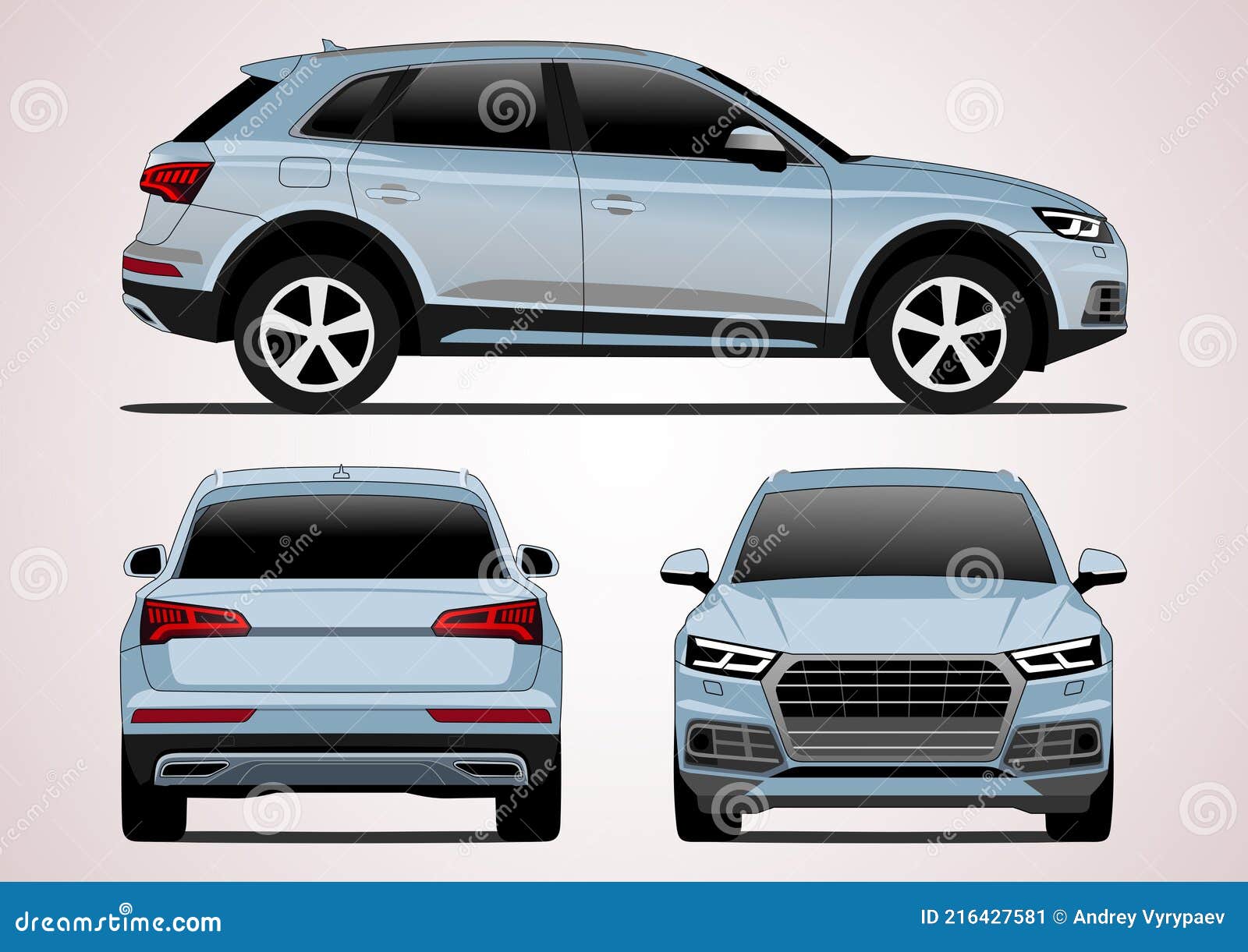 Compact SUV.cdr stock vector. Illustration of transport - 216427581