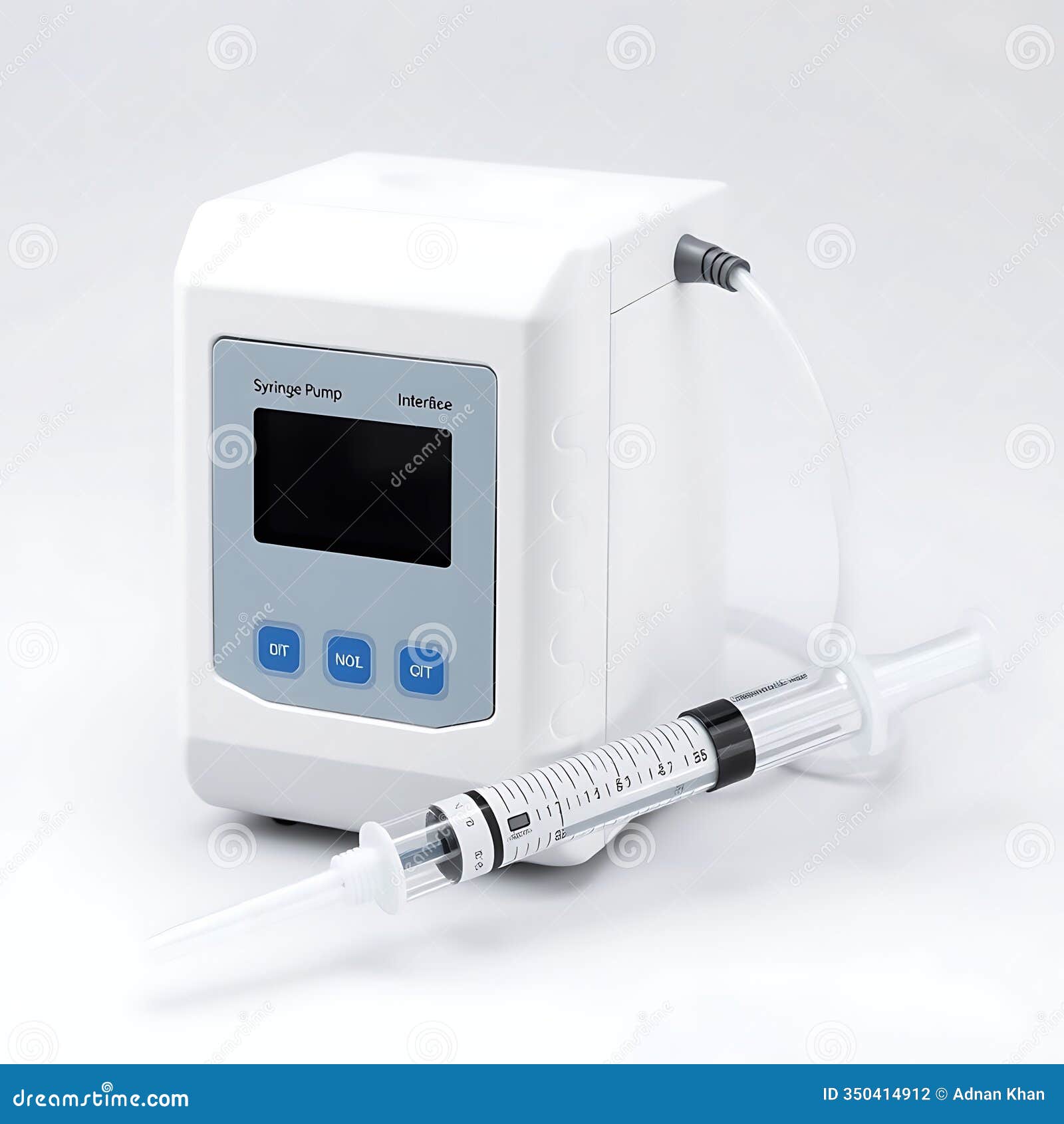 A Compact Syringe Pump with a Digital Interface and Attached Syringe ...