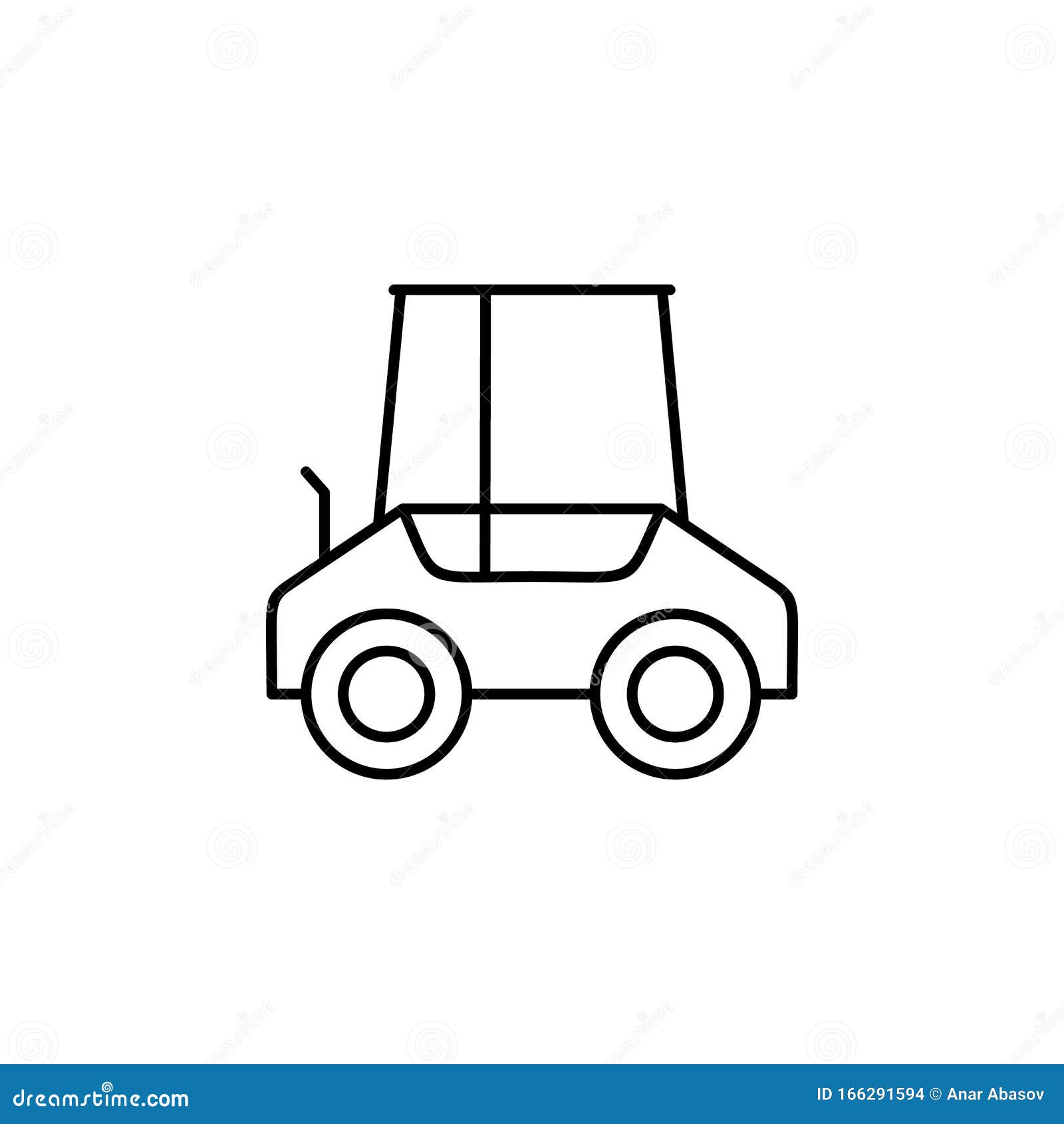 Compact Tractor Icon. Element of Construction Machine Icon for Mobile ...