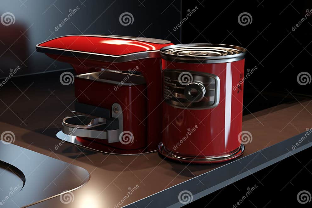 Compact and Versatile Electric Can Openers for Kit Stock Photo - Image ...