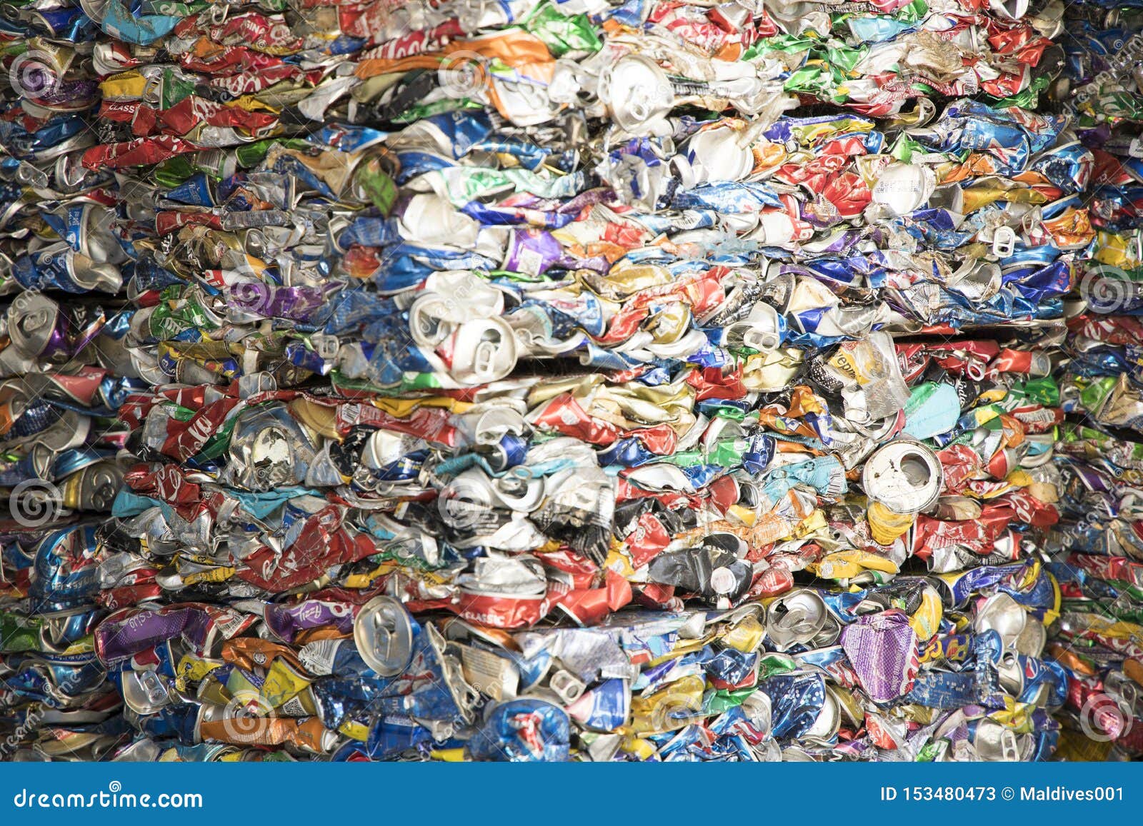 Compacted aluminium can editorial stock photo. Image of level - 153480473