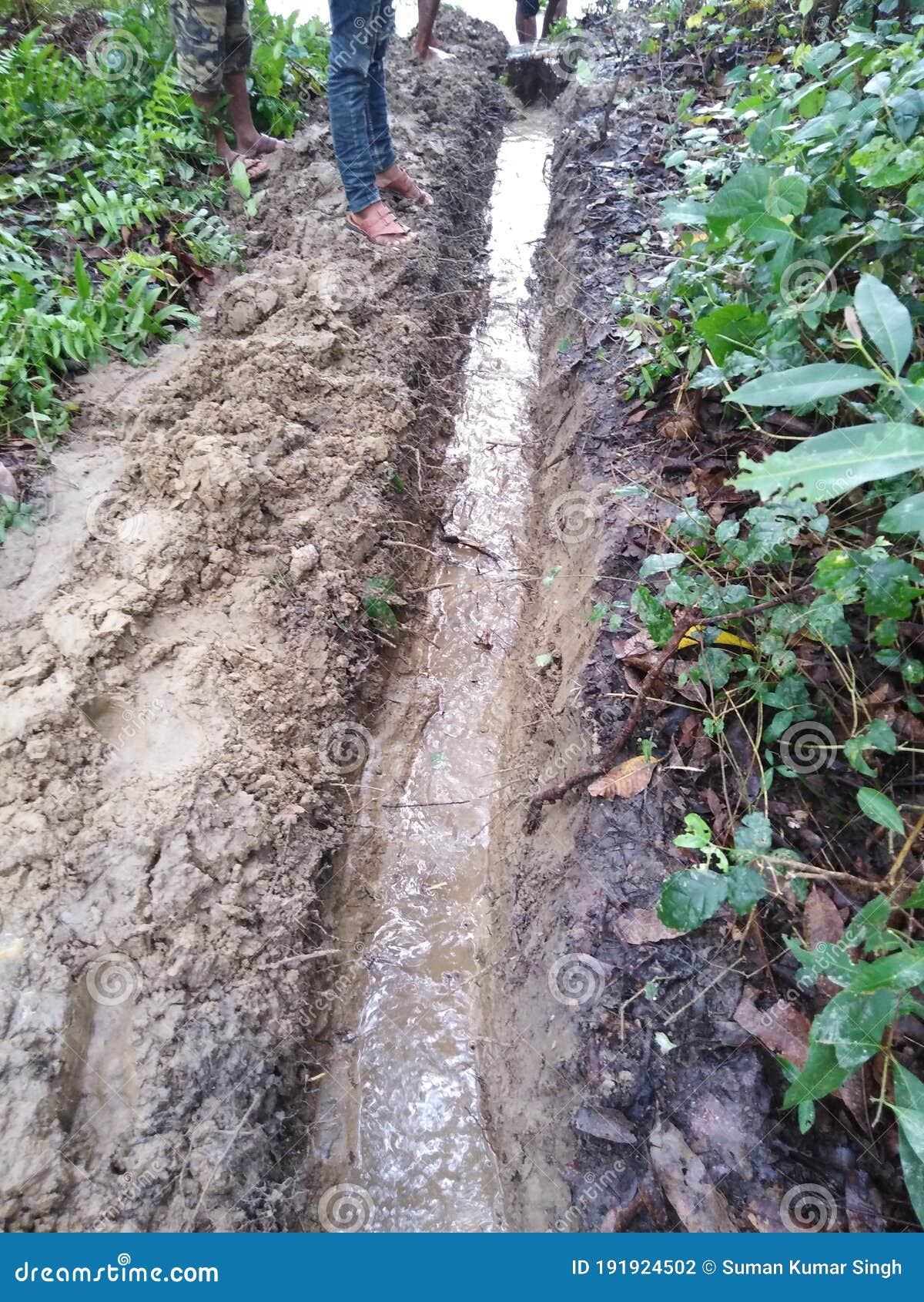 Compacted Clay is a Simple Form of Soil Canal Lining in Madhubani India ...