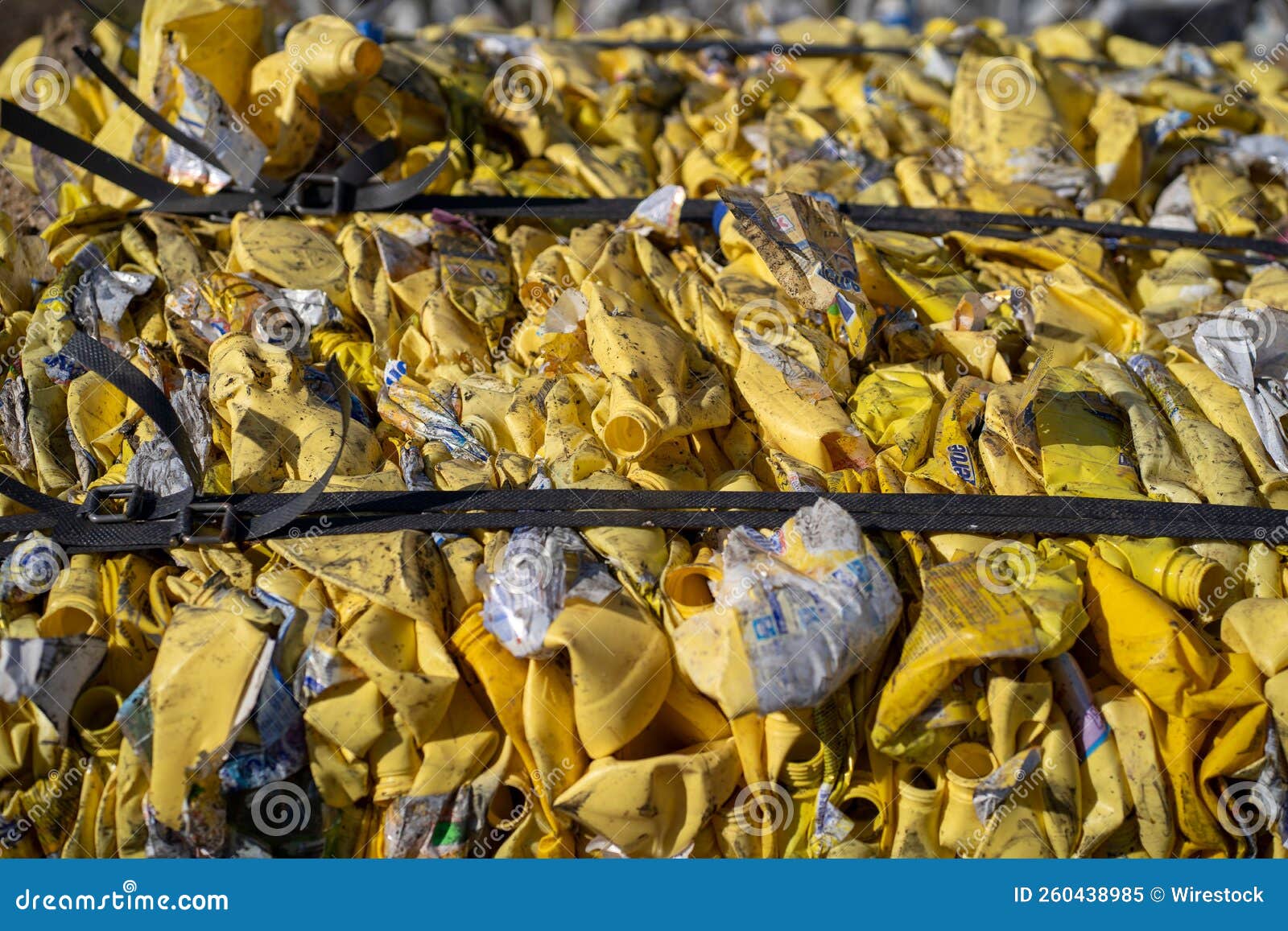 Compacted Garbage for Disposal in a Waste Processing Plant Stock Image ...