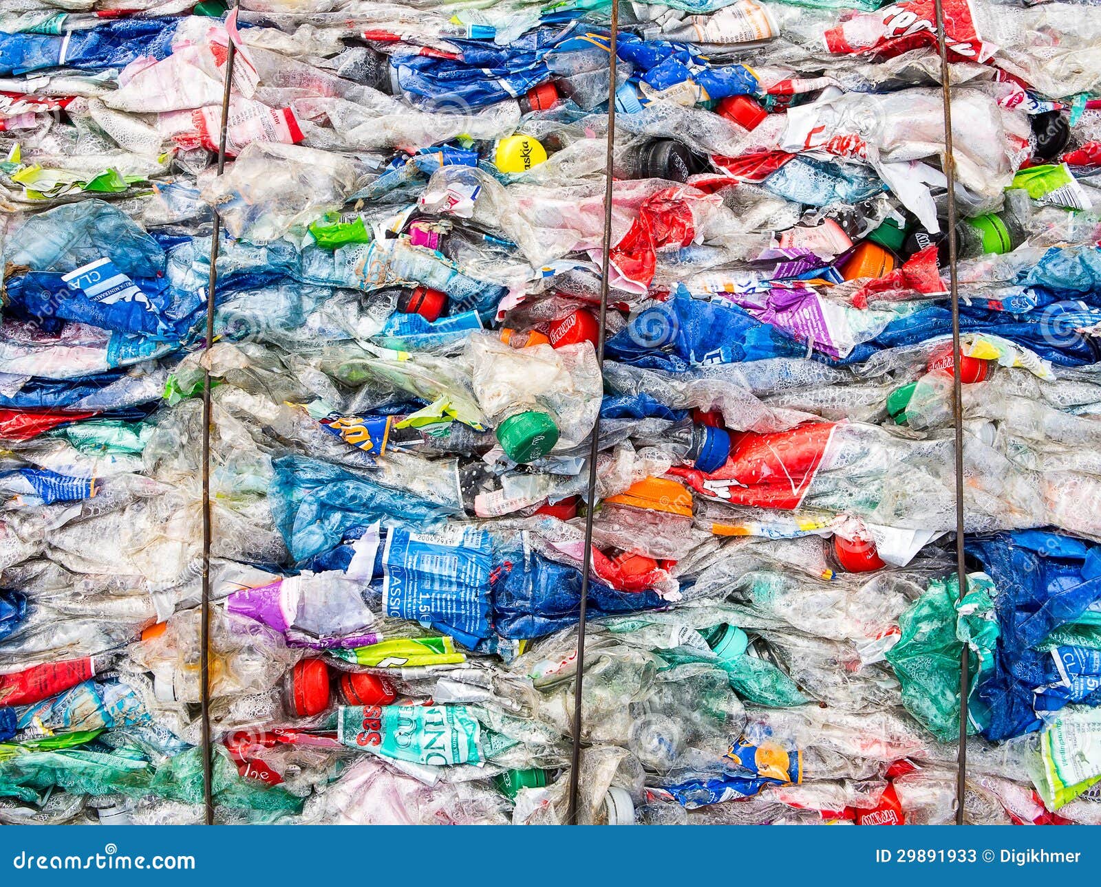 Compacted and Packed Recycling Plastic Editorial Stock Photo - Image of ...