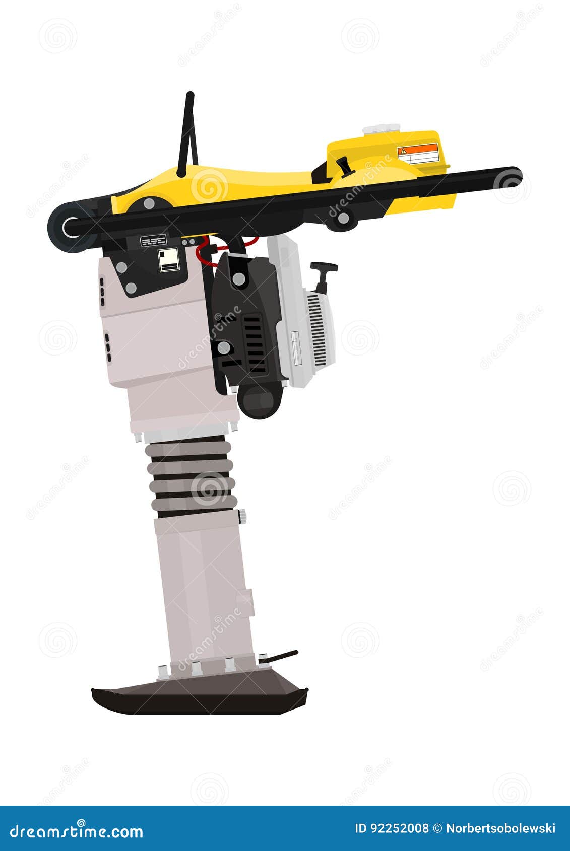 Compacteur de pantin illustration de vecteur. Illustration du machines ...