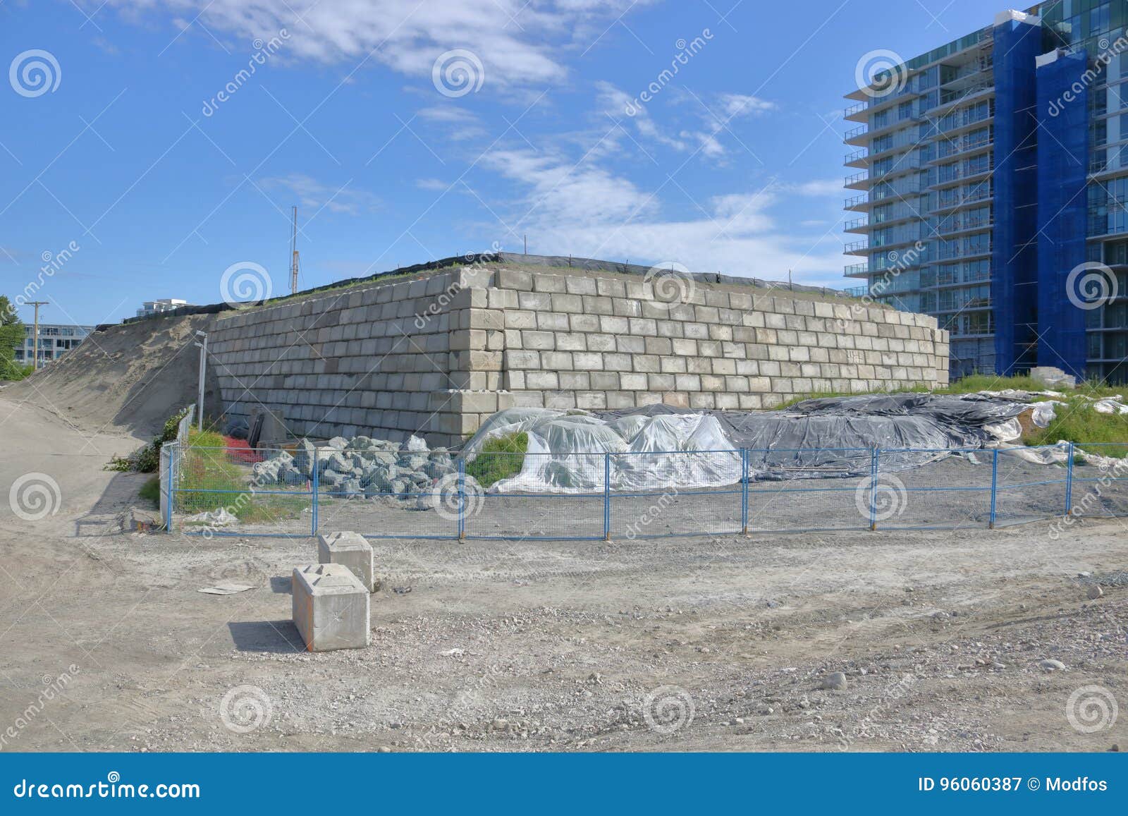 Compacting Ground for Construction Stock Image - Image of ground ...