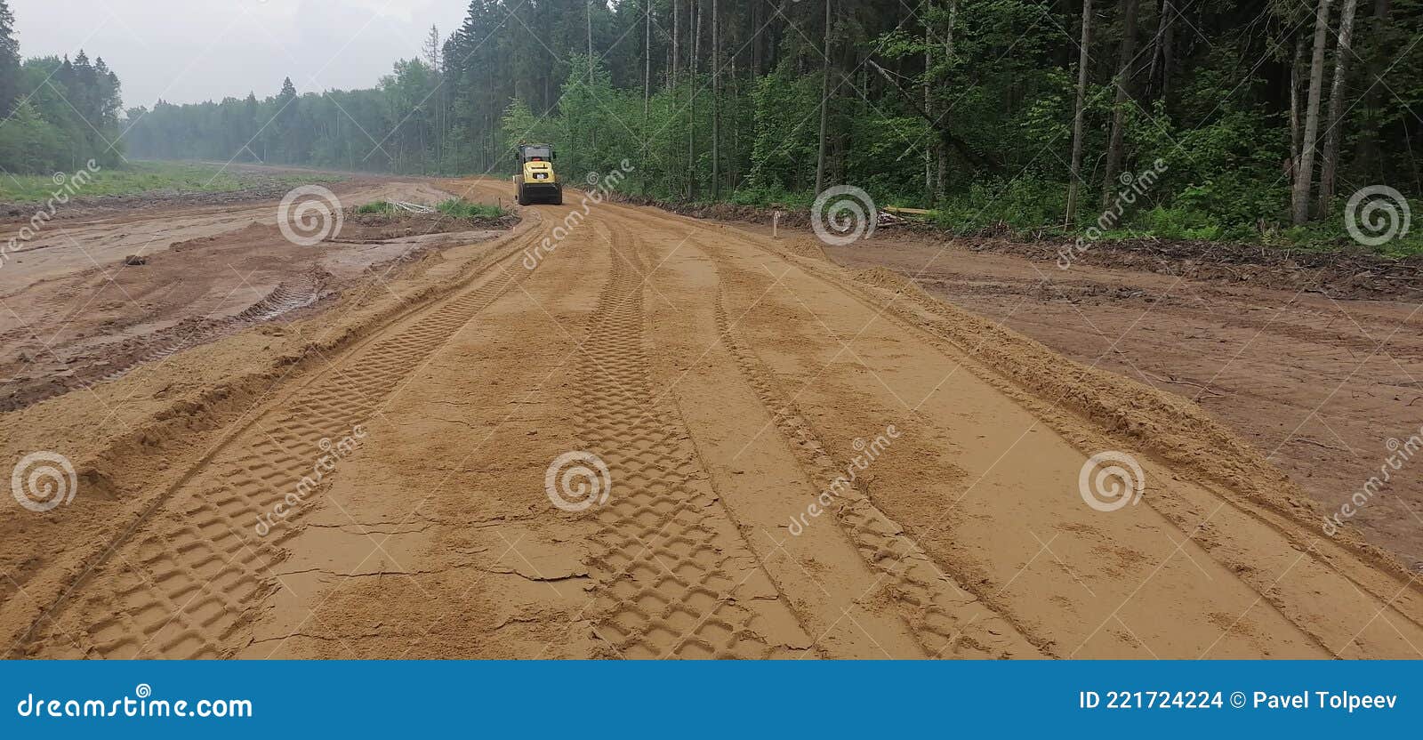 Compaction of the Sandy Base Stock Photo - Image of compaction, soil ...