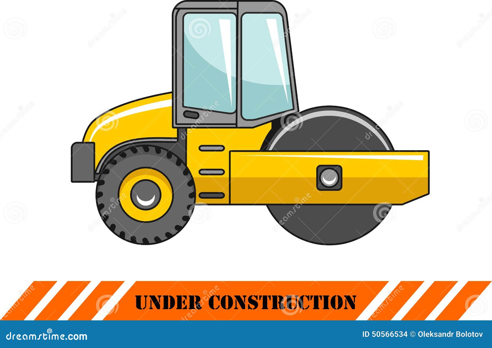 Compactor. Heavy Construction Machine. Vector Stock Vector ...