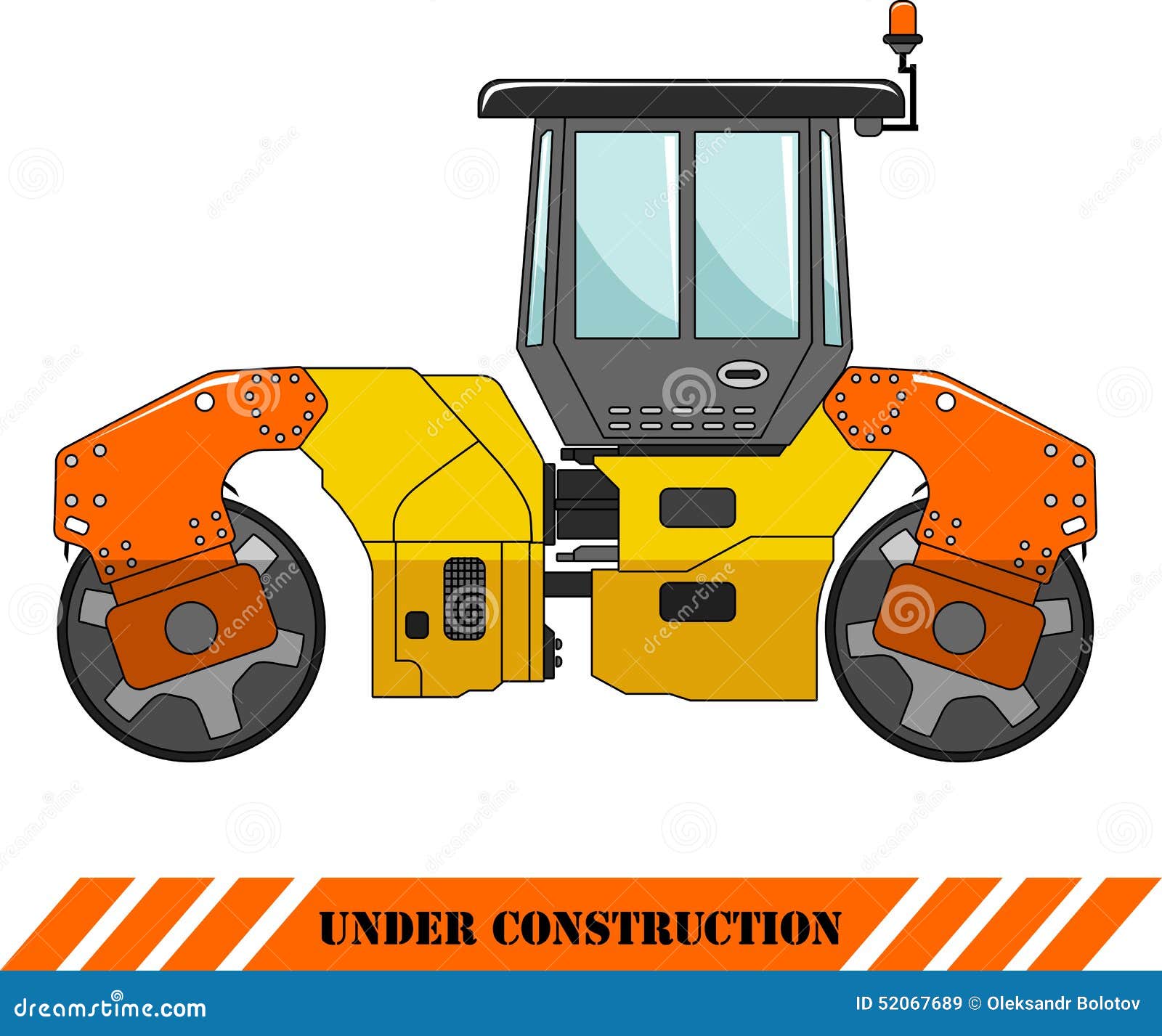 Compactor. Heavy Construction Machine. Vector Stock Vector ...