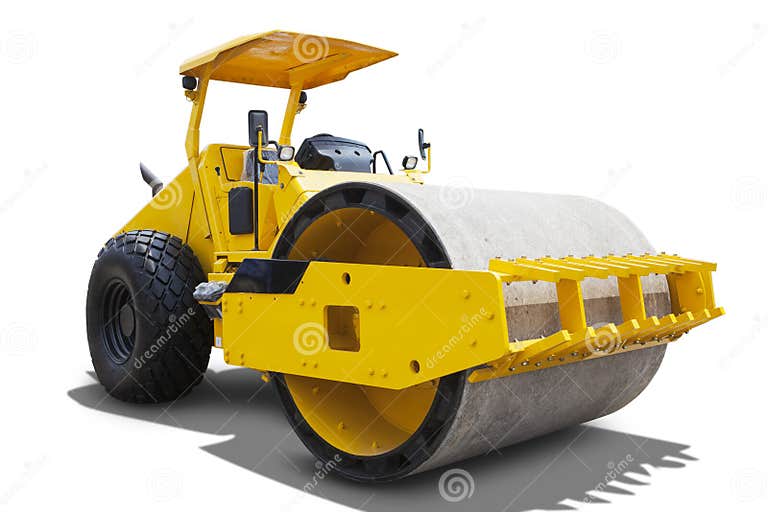 Compactor machine isolated stock image. Image of heavy - 75374435
