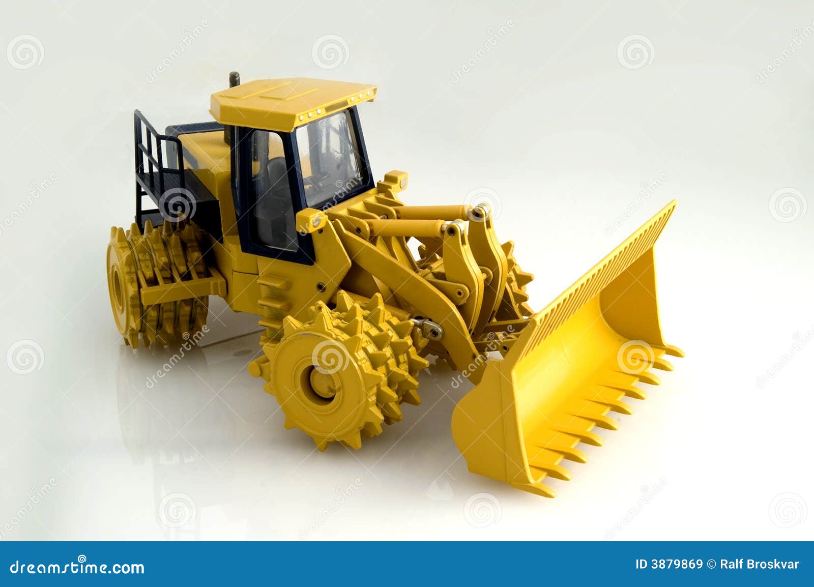 Compactor model stock image. Image of metal, loader, front - 3879869