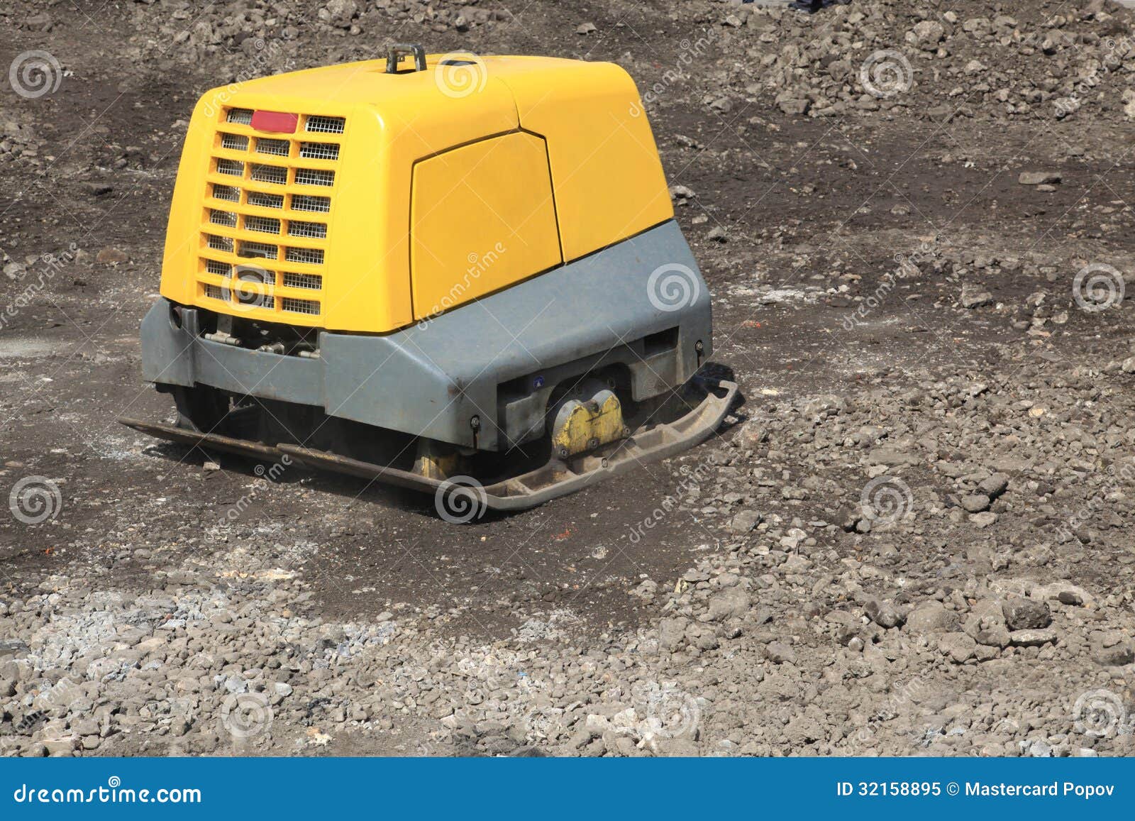 Compactor stock image. Image of compacter, sand, construction - 32158895