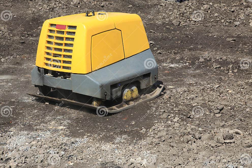 Compactor stock image. Image of compacter, sand, construction - 32158895