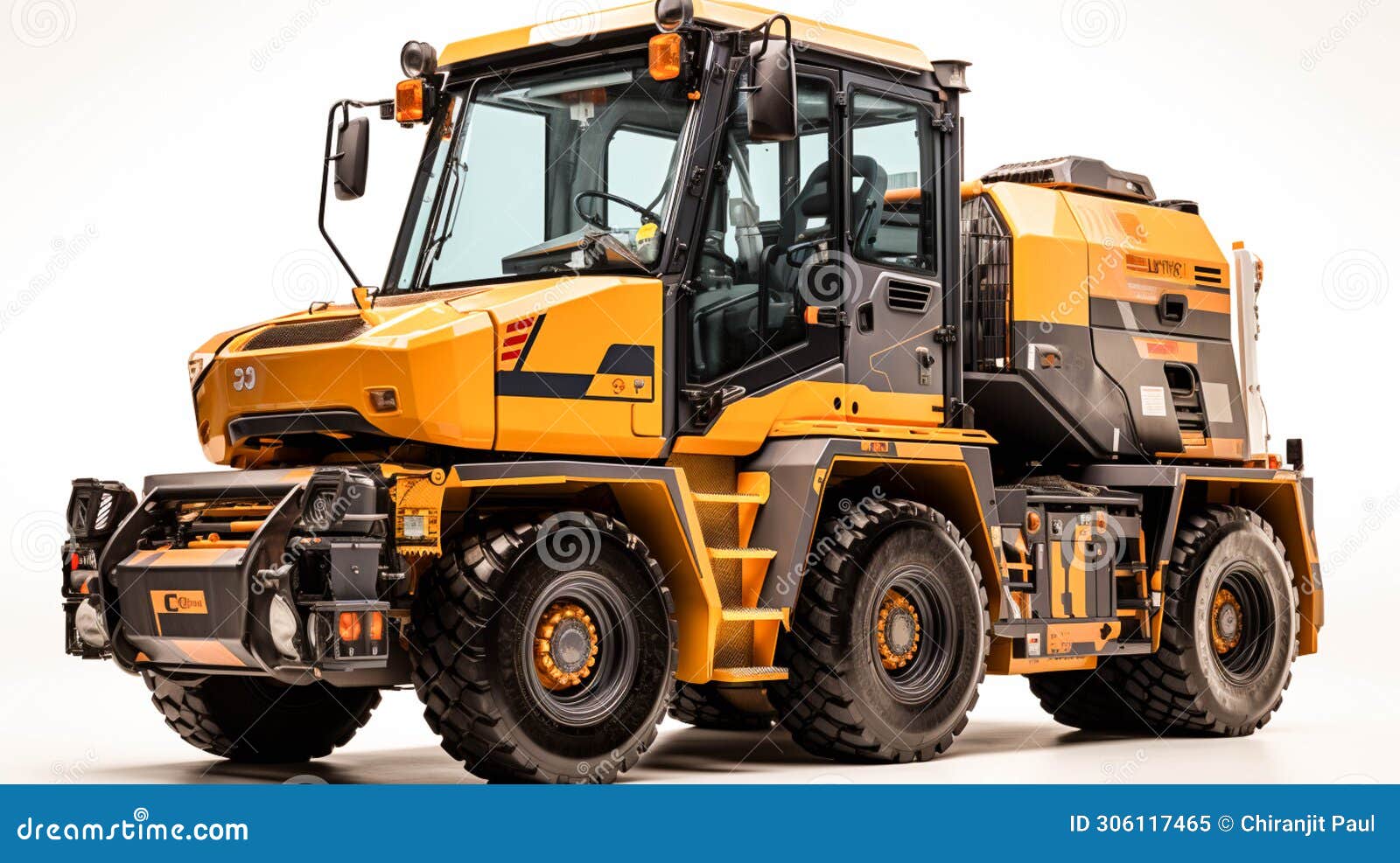 Compactor on White Background Stock Image - Image of transportation ...