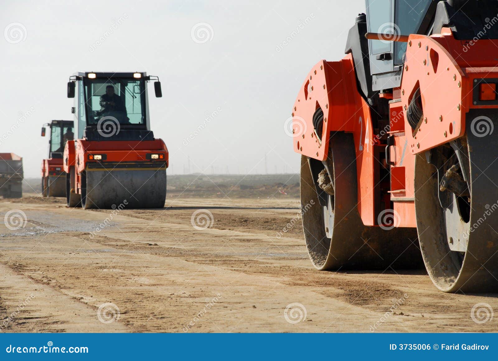 Compactors stock photo. Image of compactors, land, project - 3735006