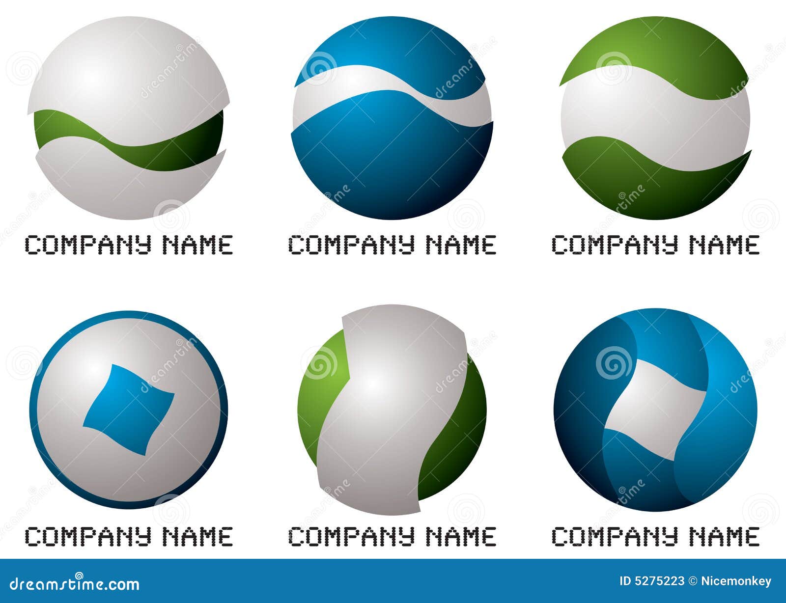 Compagnie Circulaire De Logo Illustration de Vecteur - Illustration du ...