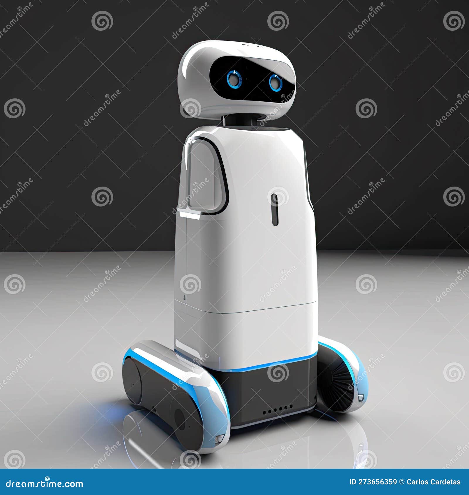 Companion Robot Modern Design Illustration Stock Illustration ...