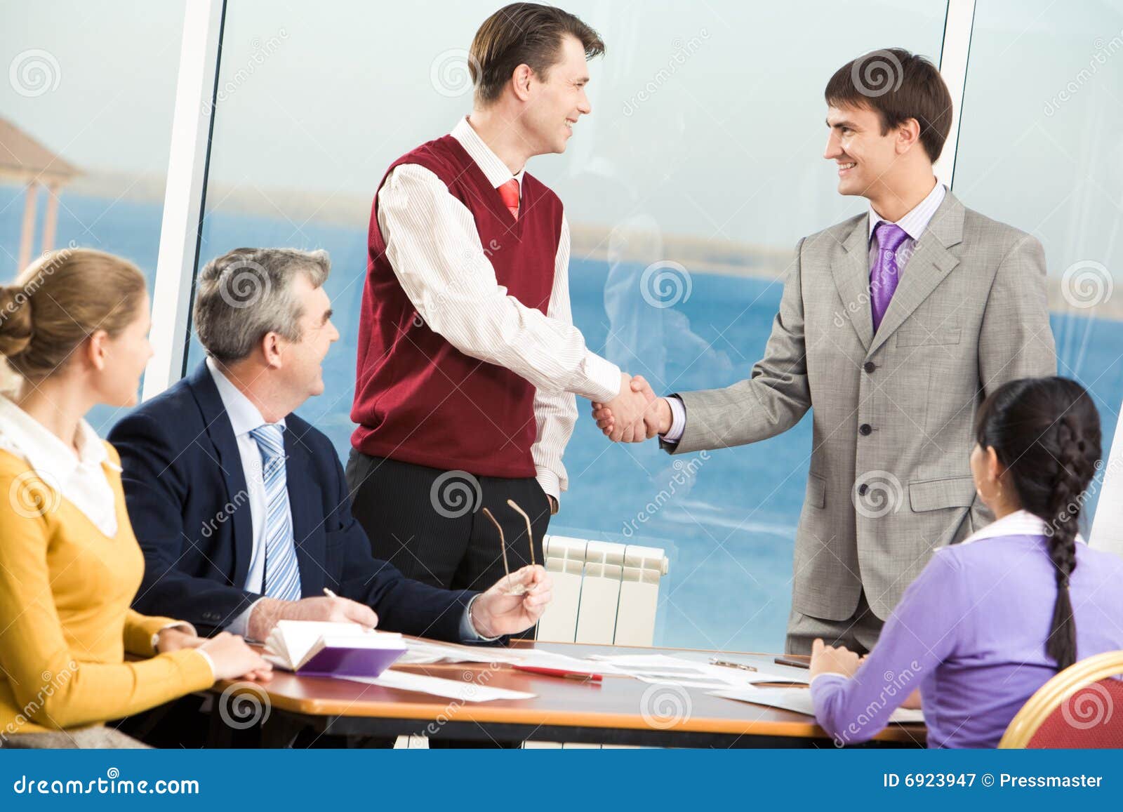 Companionship stock image. Image of businesspeople, agree - 6923947