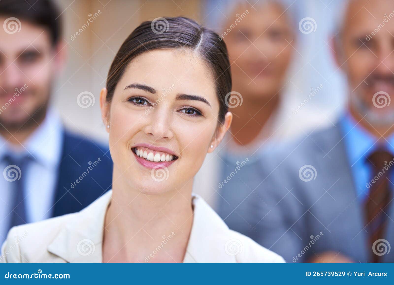 A Company of Achievers. a Group of Confident Businesspeople. Stock ...