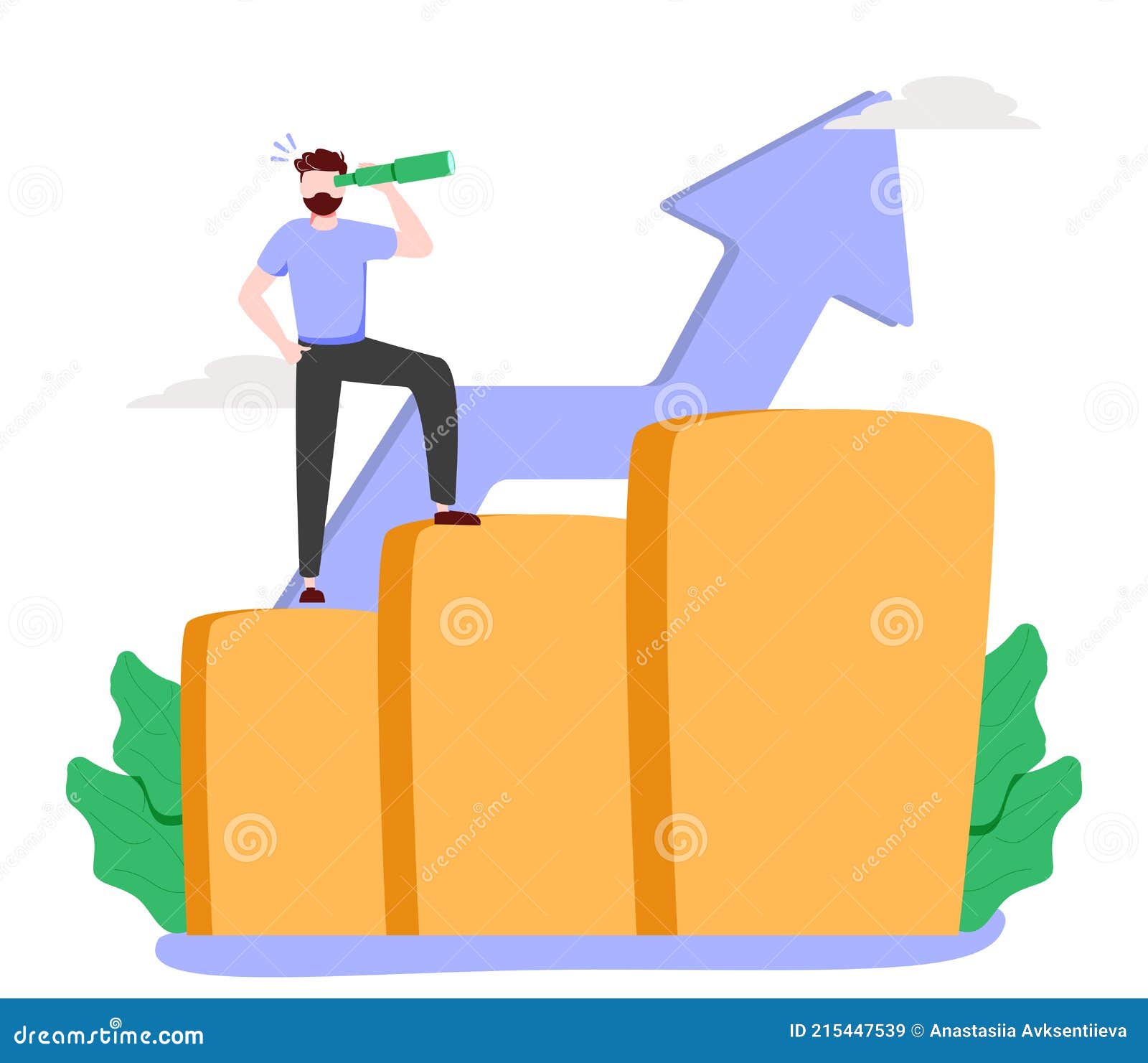 Company Activity Stats Automation. Paperwork Optimization Stock Vector ...