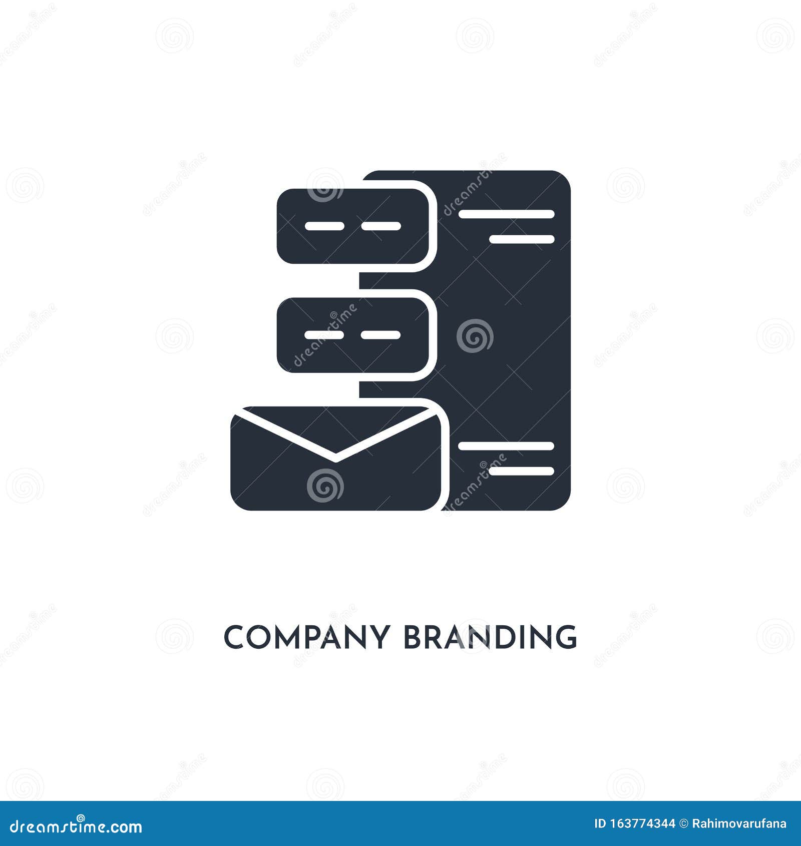 Company Branding Icon. Simple Element Illustration. Isolated Trendy ...