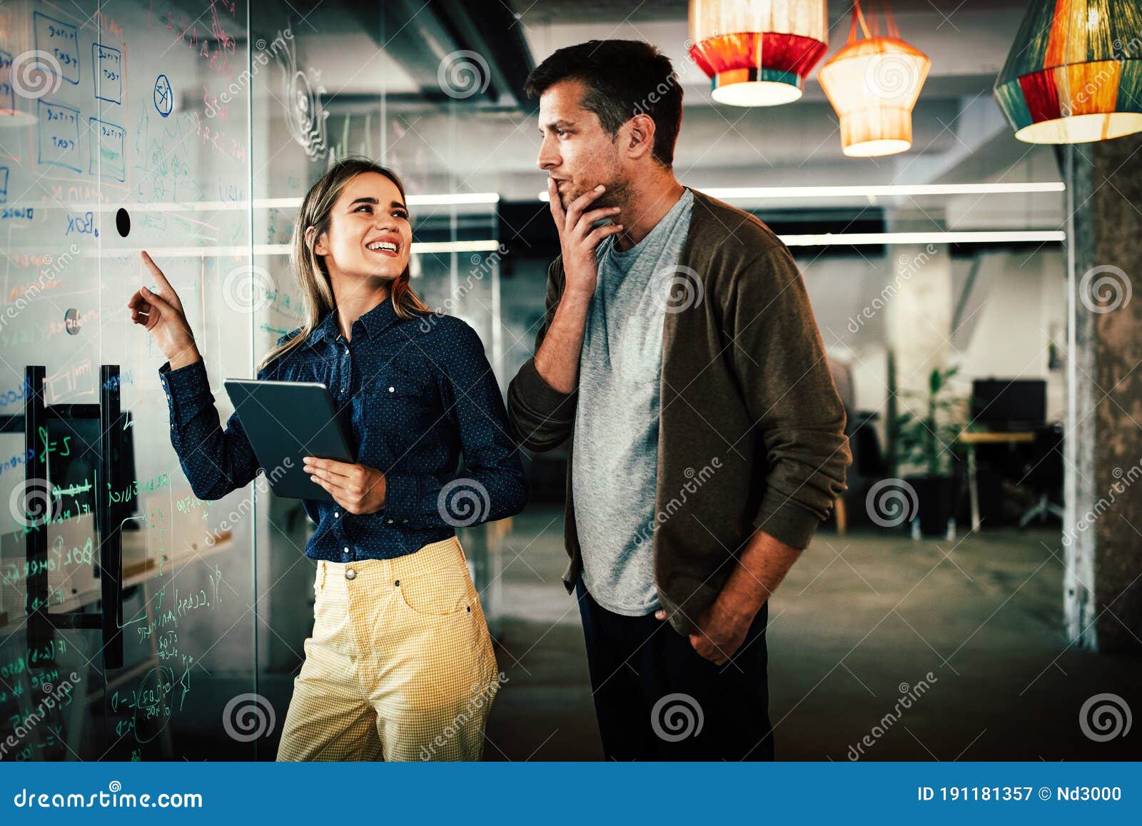 Company Employees Working in Software Development and Designer Office ...