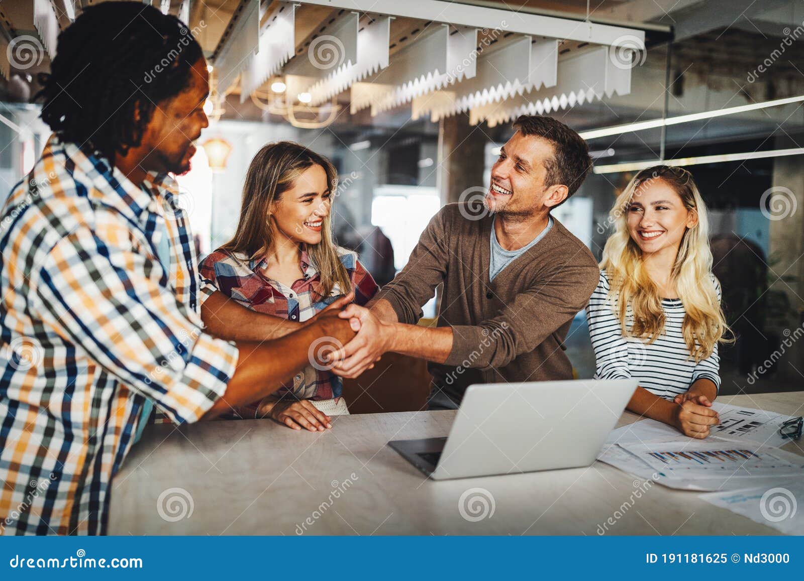 Company Employees Working in Software Development and Designer Office ...