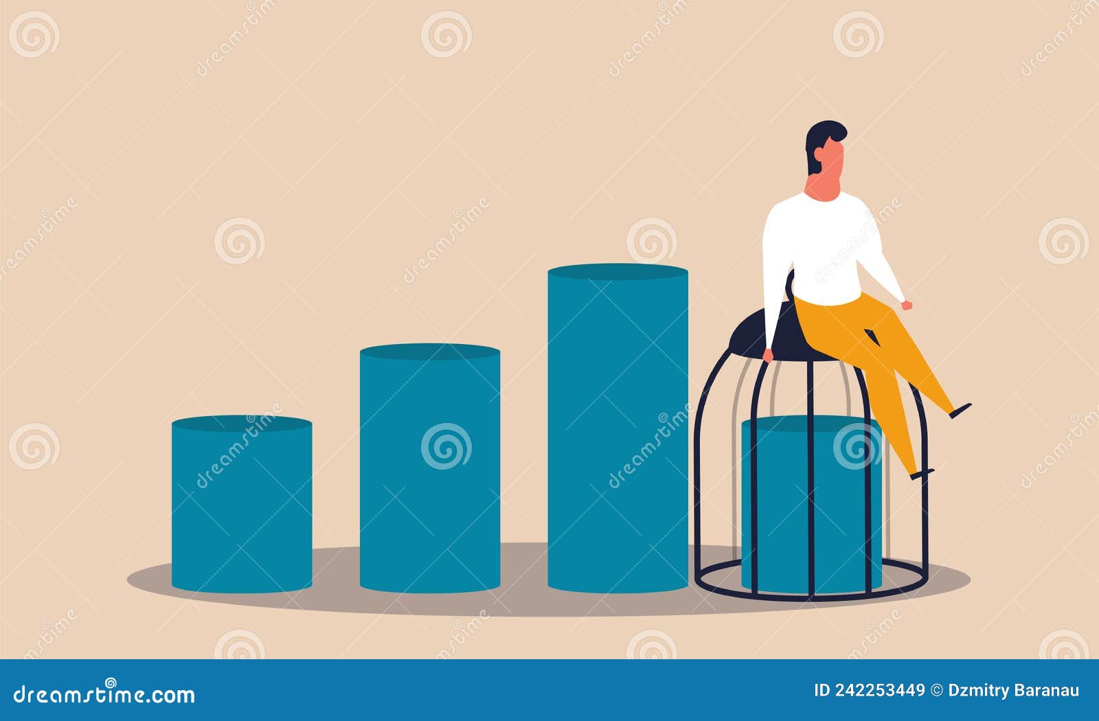 Company Collapse Business Cartoon Vector Illustration | CartoonDealer ...