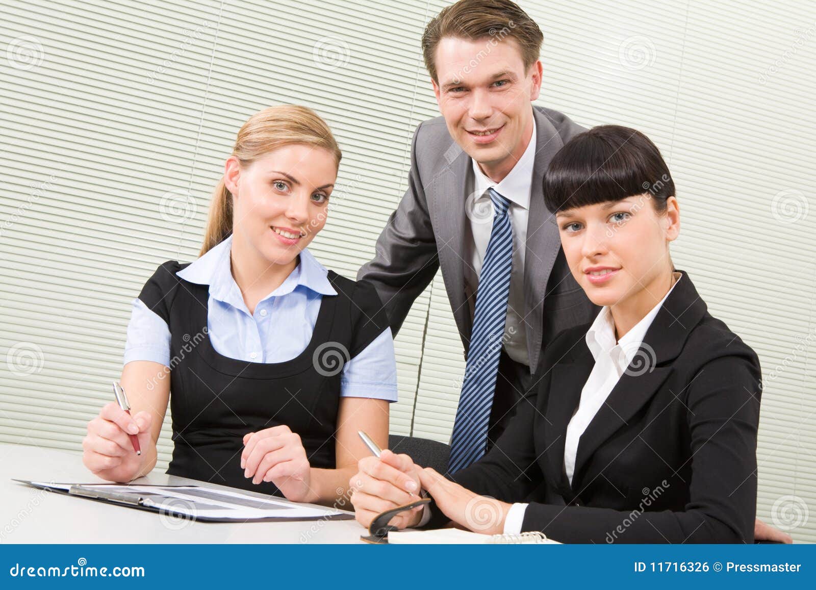 Company of co-workers stock photo. Image of businessman - 11716326