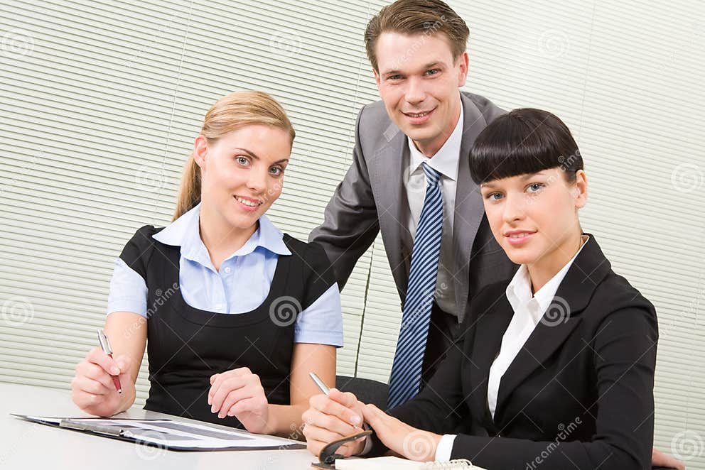 Company of co-workers stock photo. Image of businessman - 11716326