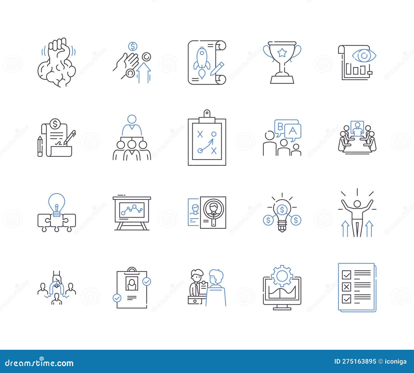 Company Development Outline Icons Collection. Growth, Expansion ... Company Development Outline Icons Collection. Growth, Expansion ...